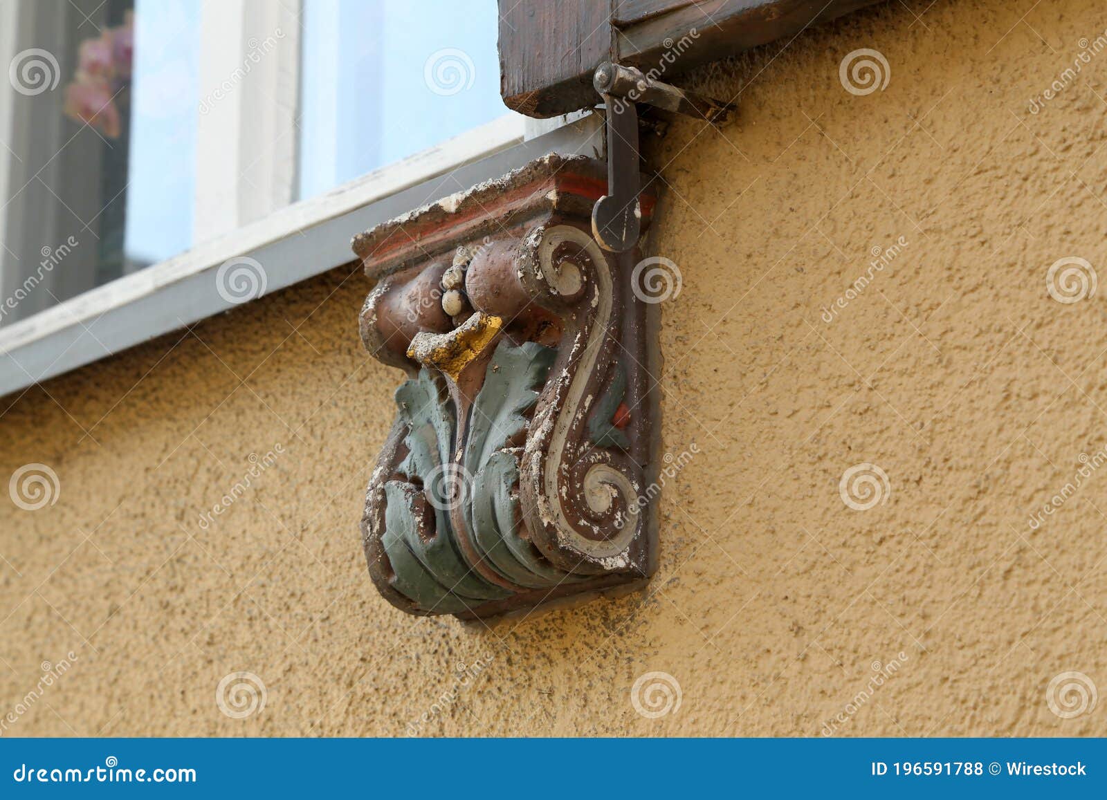 Decorative Architectural Element Under the Window for Fastening the ...
