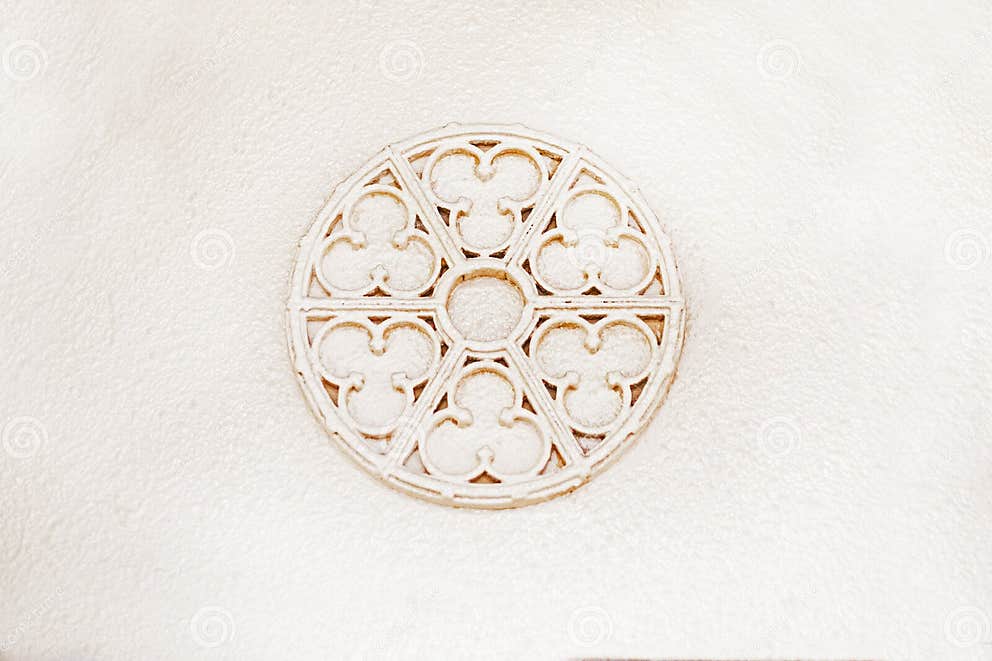 Decorative Architectural Round Element Rosette with a Pattern Stock ...