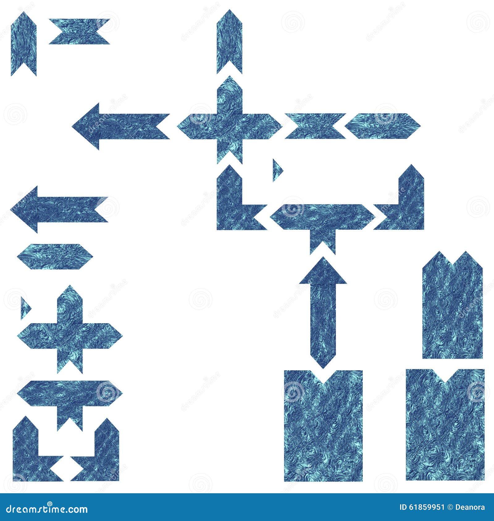 Decorative Arrow Element Set Stock Illustration - Illustration of ...