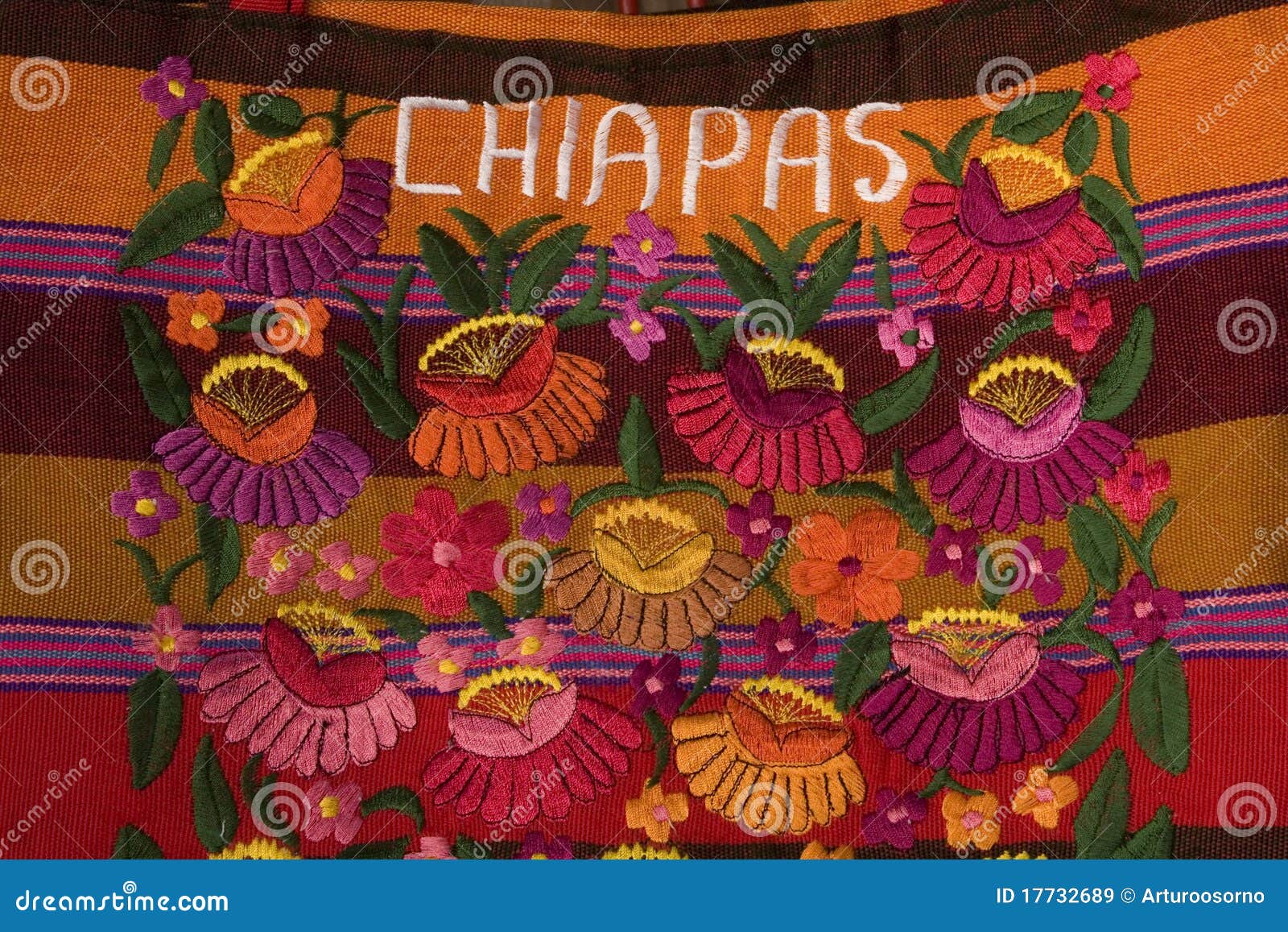 Decorative Art from Chiapas Stock Image - Image of corzo, flowers: 17732689