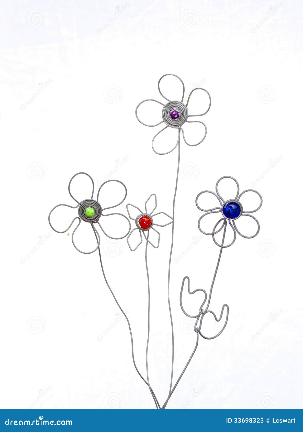 Decorative Artificial Flower Arrangement Crafted Out of Wire Stock ...