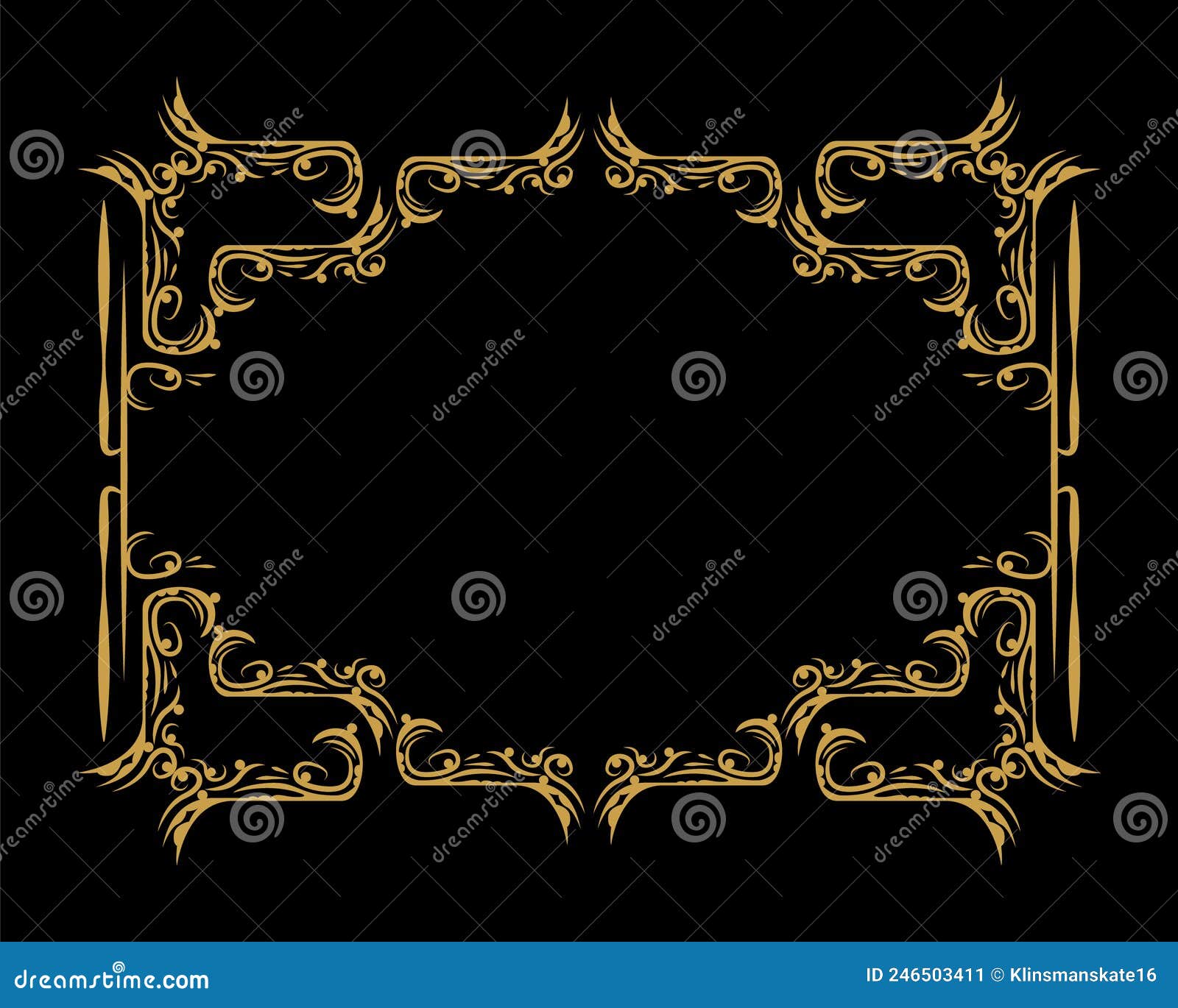 Decorative Artistic Ornamental Floral Frame Design Stock Vector ...