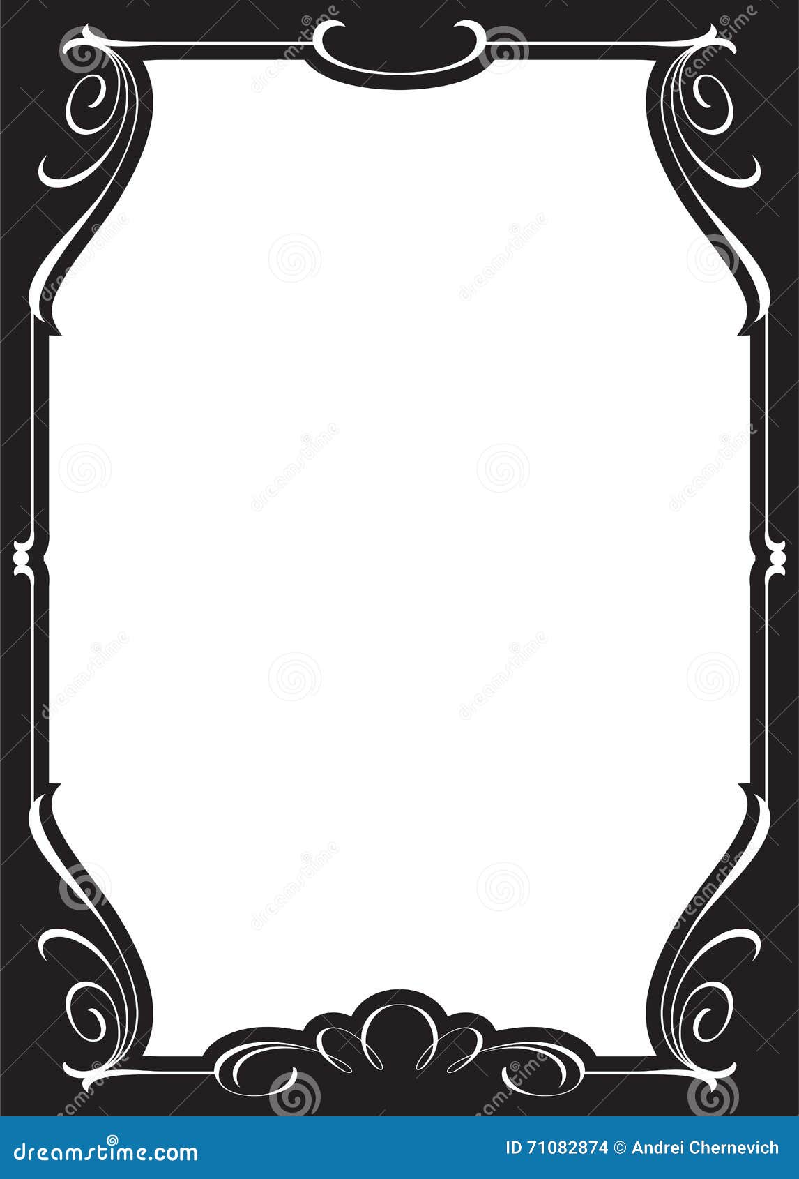 Decorative Award Frame. Design Element Stock Vector - Illustration of ...