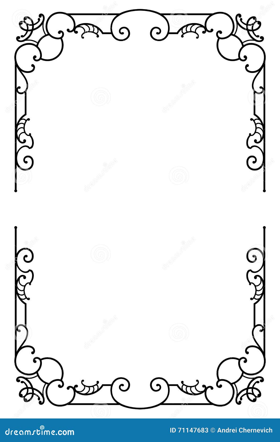 Decorative Award Frame. Design Element Stock Vector - Illustration of ...