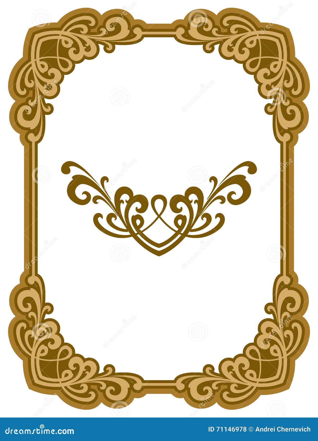 Decorative Award Frame. Design Element Stock Vector - Illustration of ...