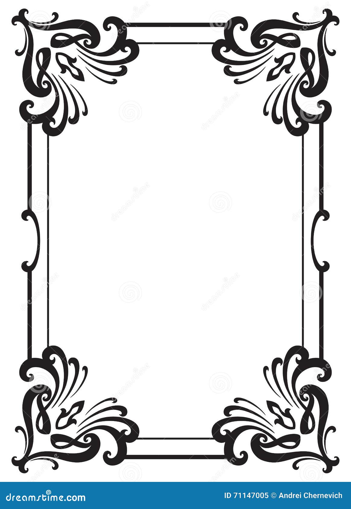Decorative Award Frame. Design Element Stock Vector - Illustration of ...