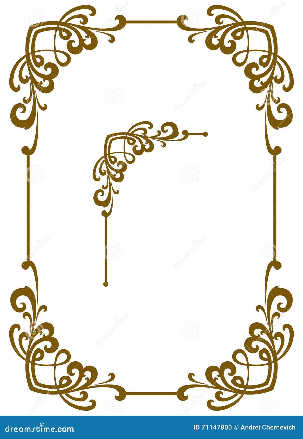Decorative Award Frame. Design Element Stock Vector - Illustration of ...