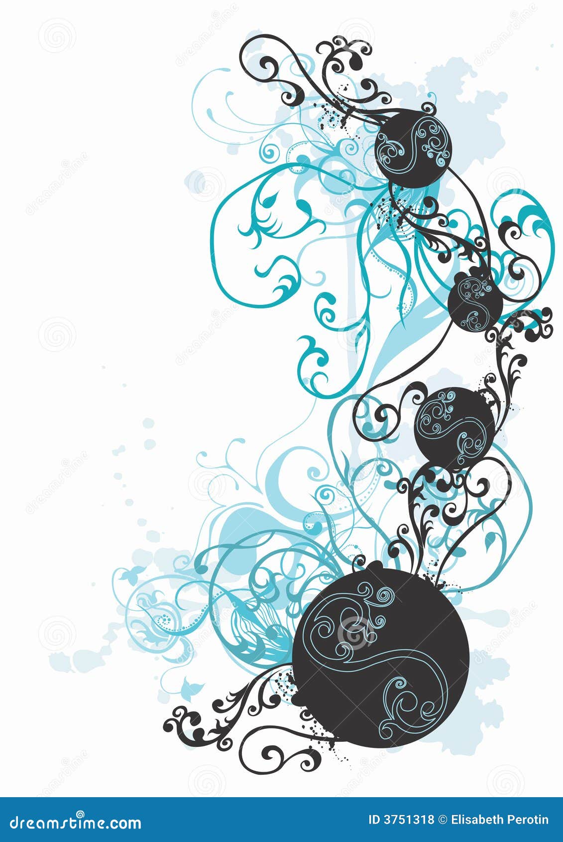 Decorative background stock vector. Illustration of pattern - 3751318