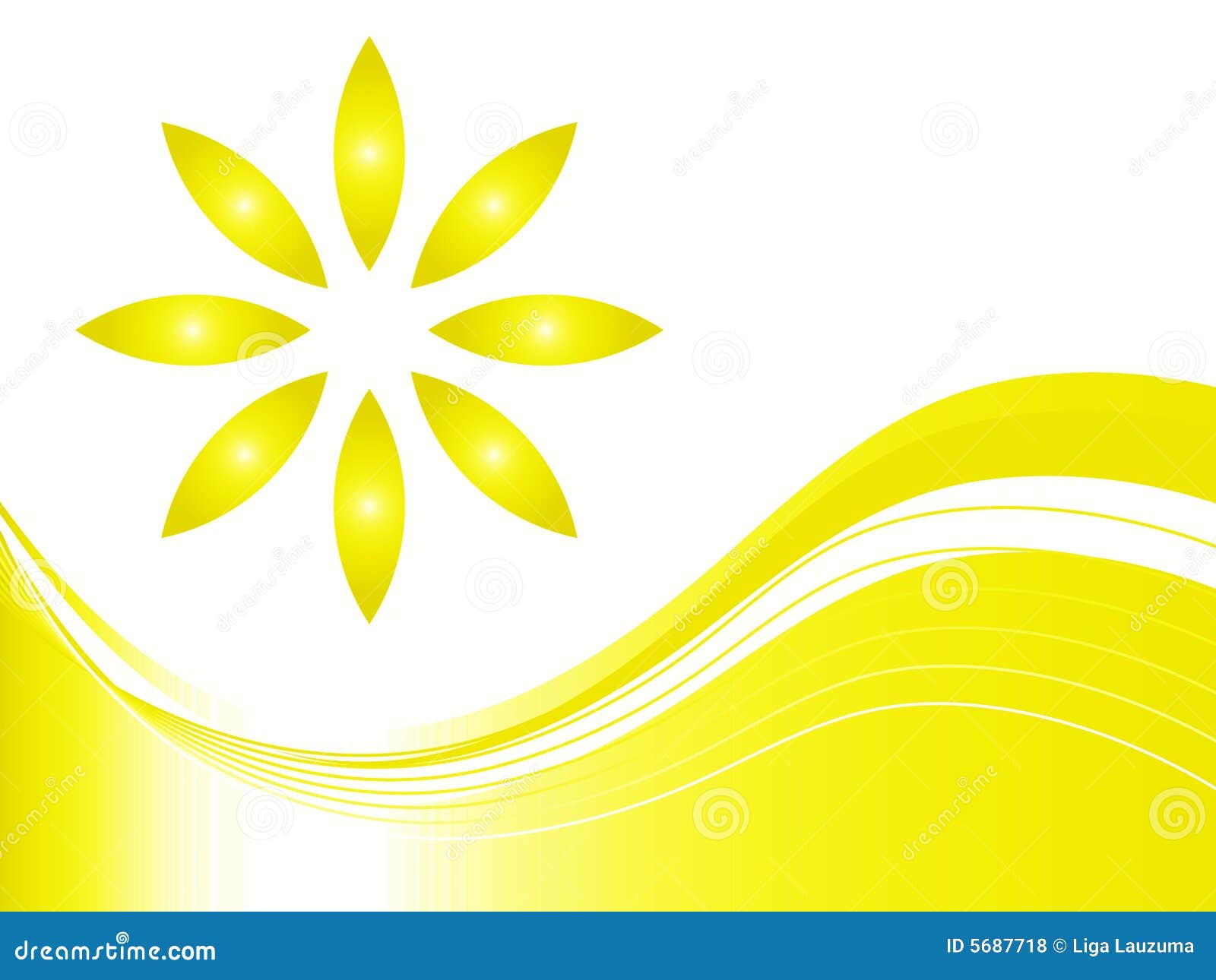 Decorative background stock illustration. Illustration of yellow - 5687718