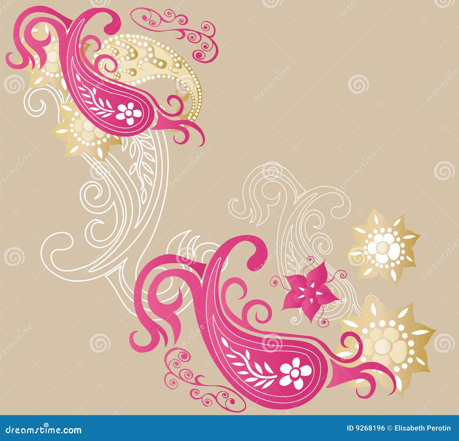 Decorative background stock vector. Illustration of artistic - 9268196