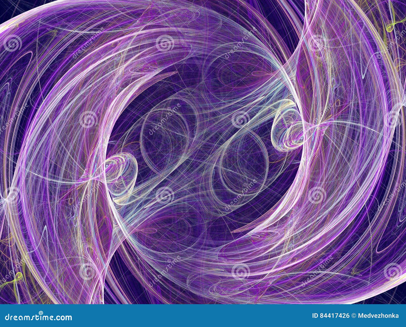 Decorative Background with Abstract Fractal. Digital Collage. Stock ...