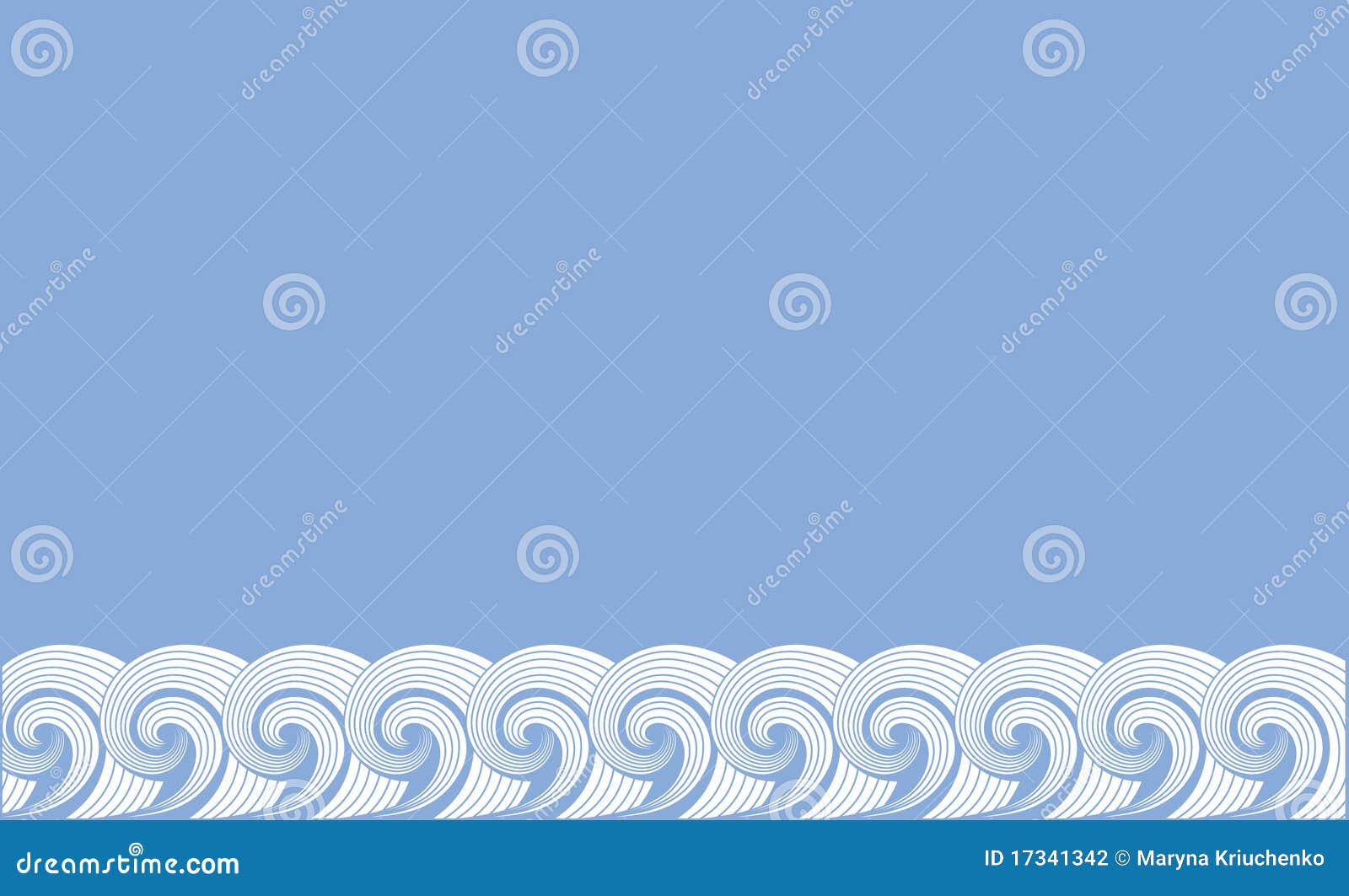 Decorative Background As a Stylized Swirl of Waves Stock Vector ...