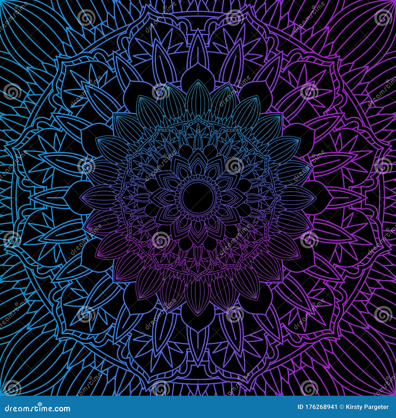 Decorative Background with Colourful Mandala Design Stock Vector ...