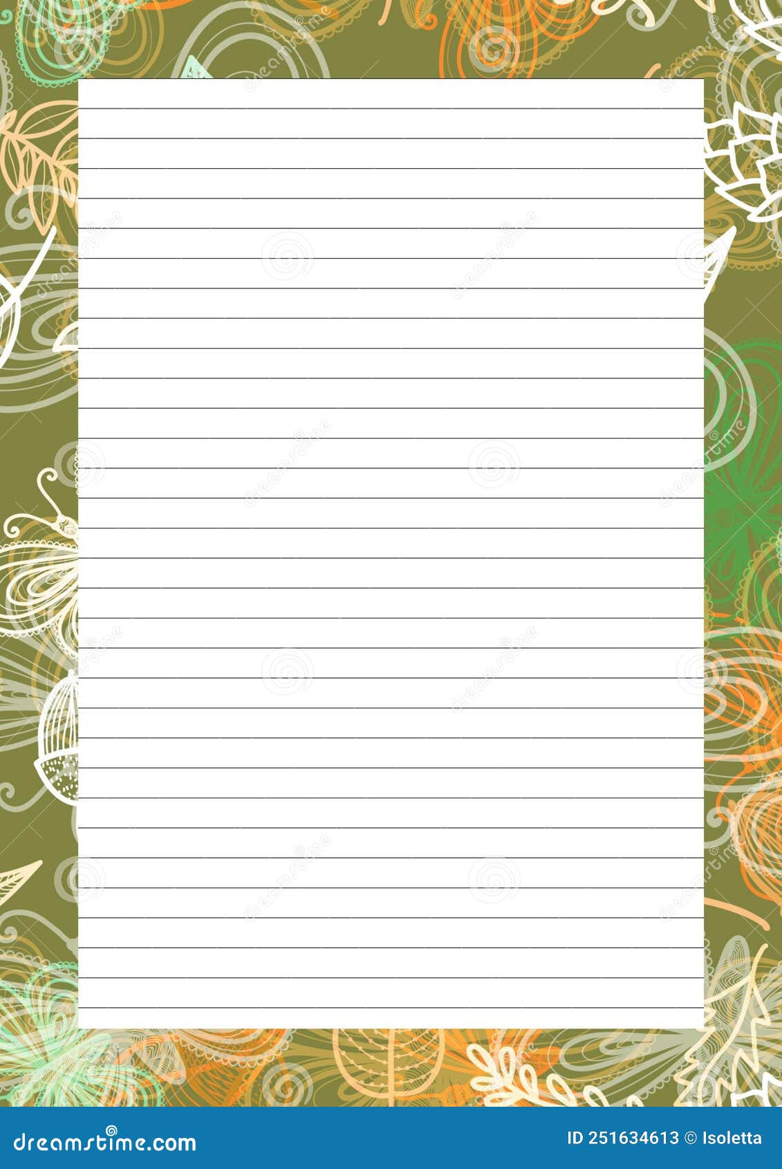 Decorative Background with Copy Space. Letter, To Do List, Diary, Note ...