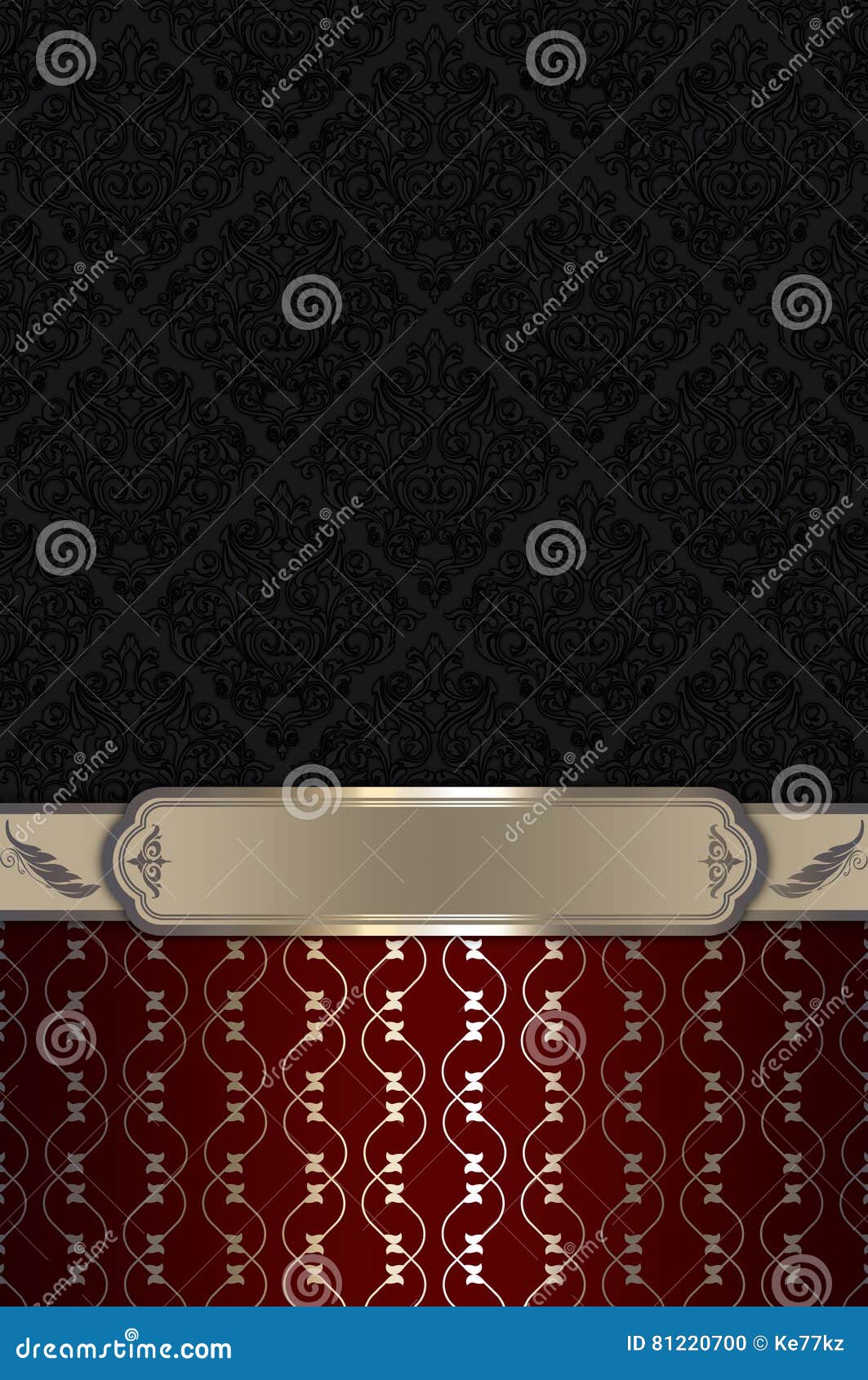Decorative Background with Elegant Borders and Patterns. Stock ...