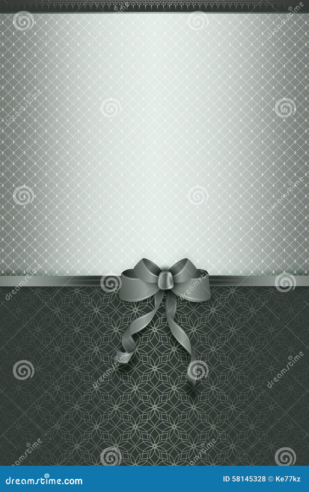 Decorative Background with Elegant Bow. Stock Illustration ...
