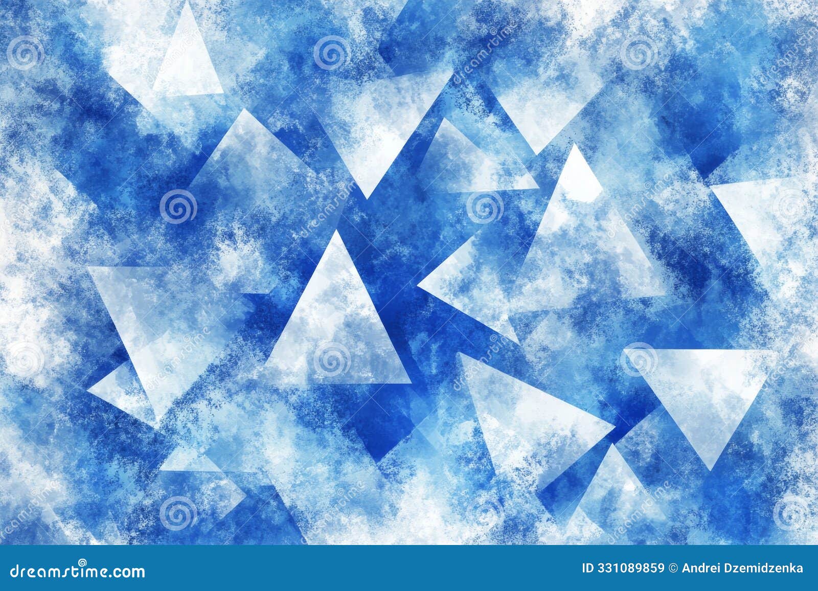 Decorative Background with Layered Triangle Shapes in Blue, Green, and ...