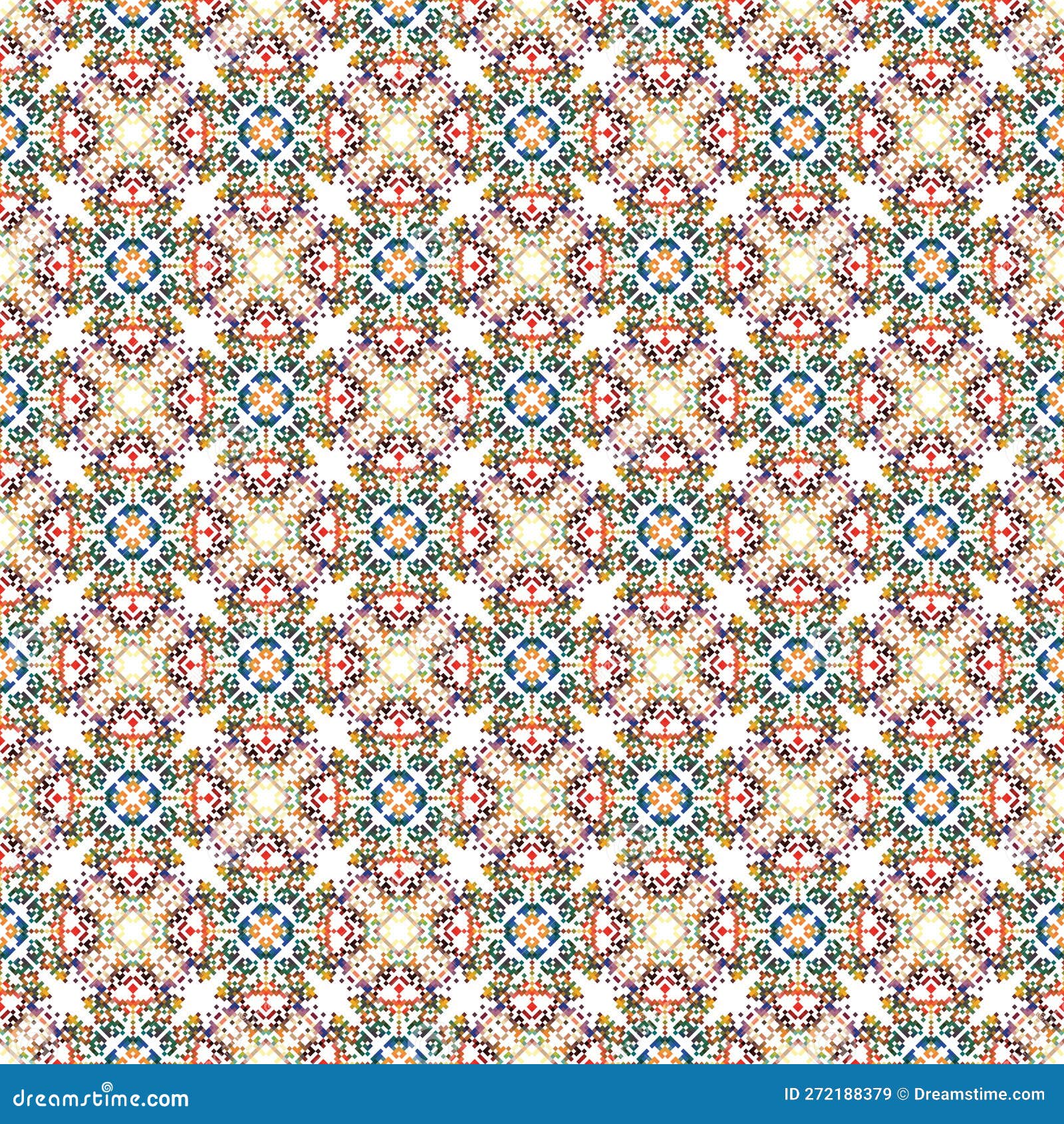 Decorative Background Made of Small Squares. the Rich Decoration of ...