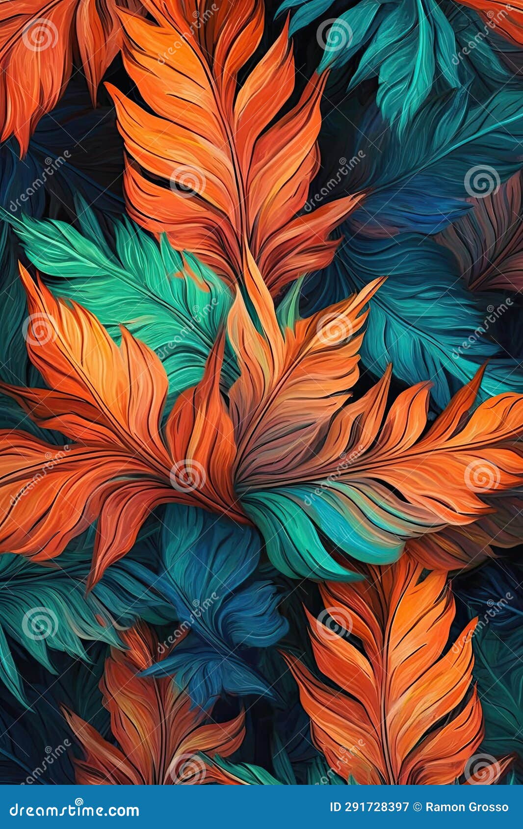 Decorative Backgrounds with Colorful Flower Patterns Stock Illustration ...