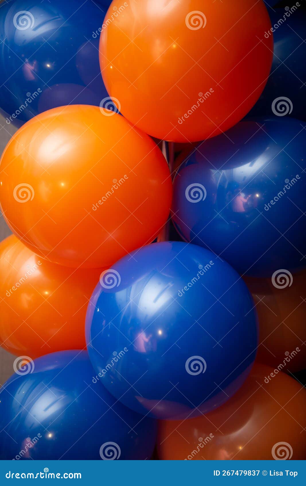 Decorative Balloons for a Reunion Stock Image - Image of decorative ...