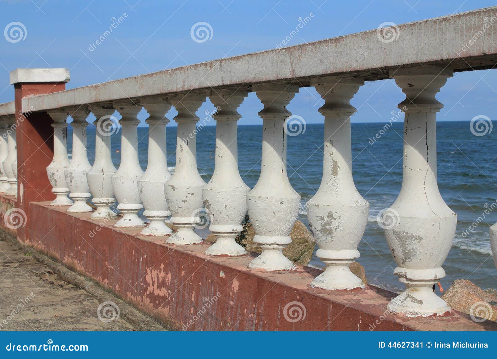 Decorative Balustrade Railings Stock Image - Image of seafront ...