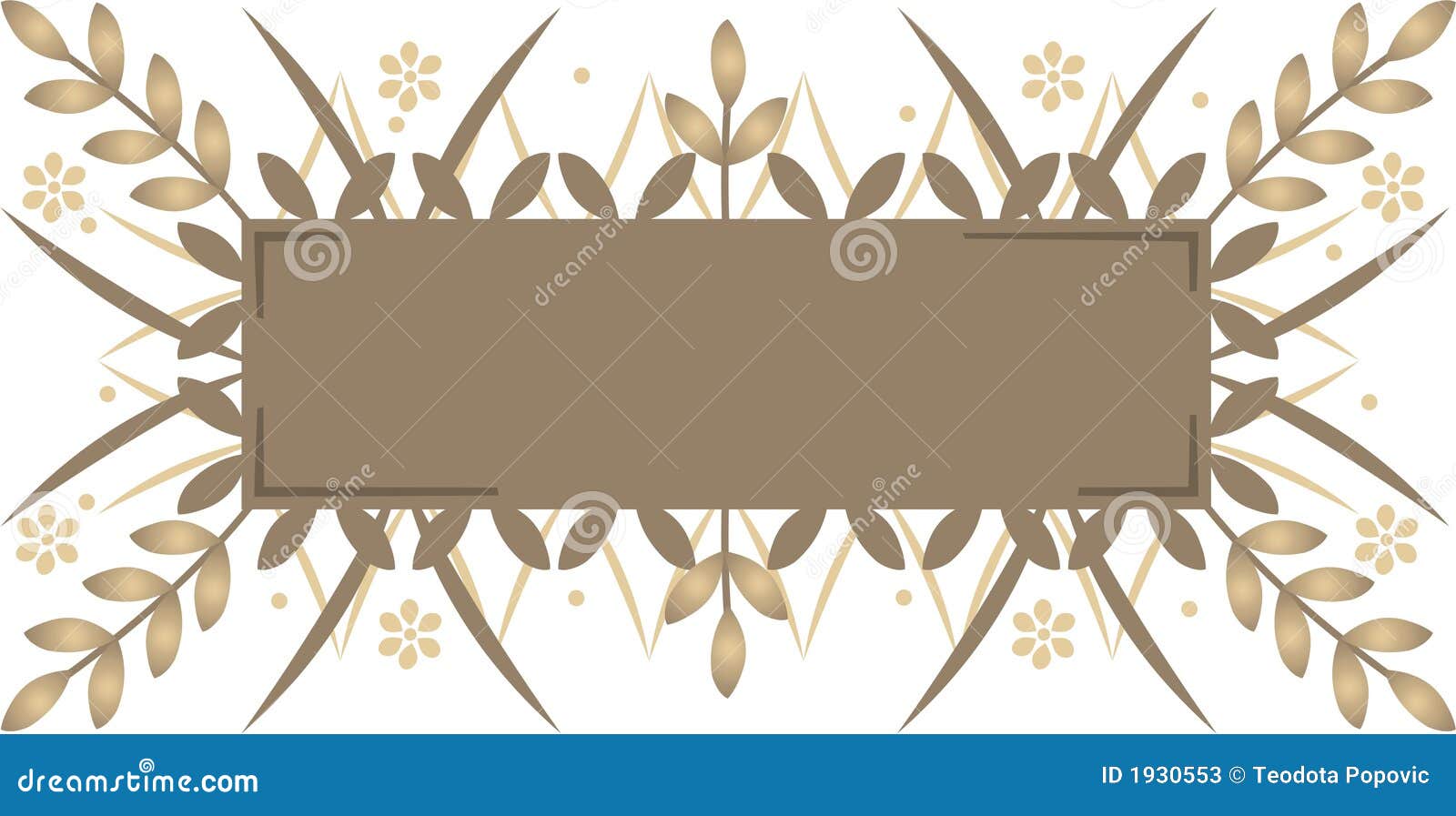 Decorative banner stock vector. Illustration of grass - 1930553
