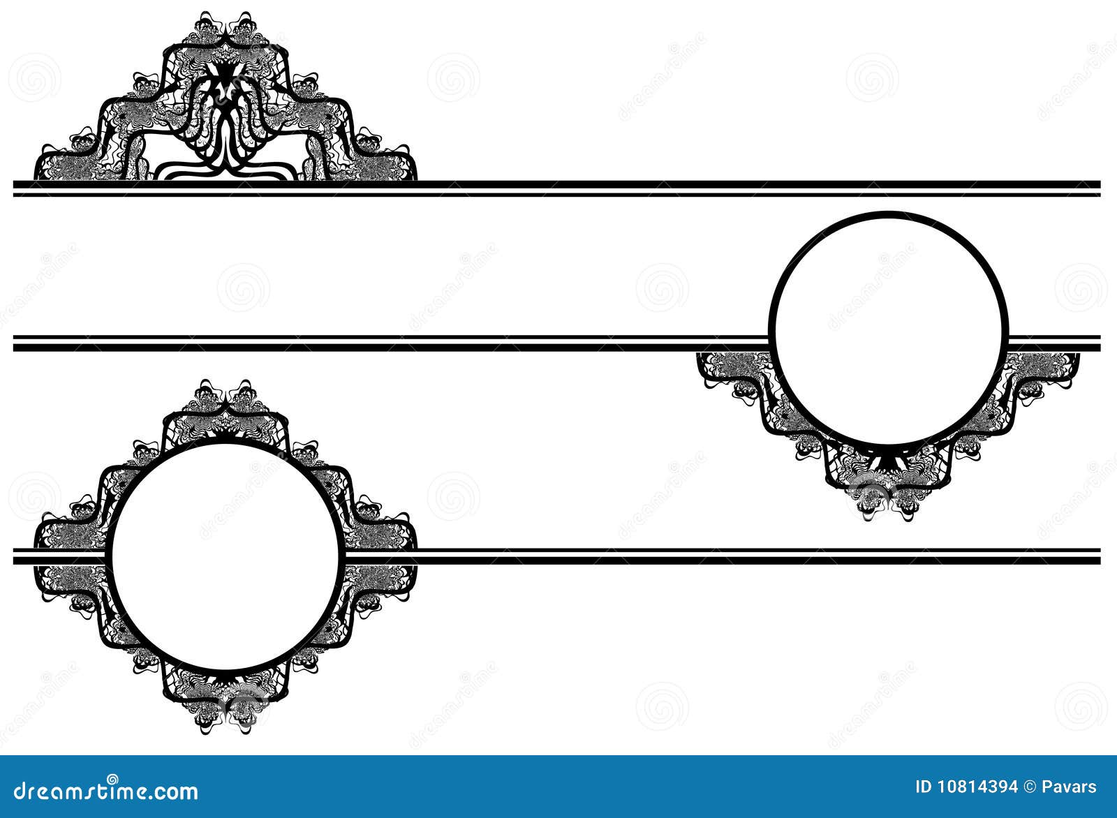 Decorative banner design stock vector. Illustration of decor - 10814394