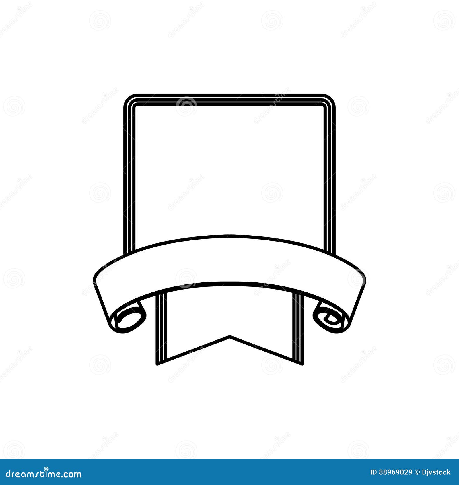 Decorative banner emblem stock illustration. Illustration of sticker ...