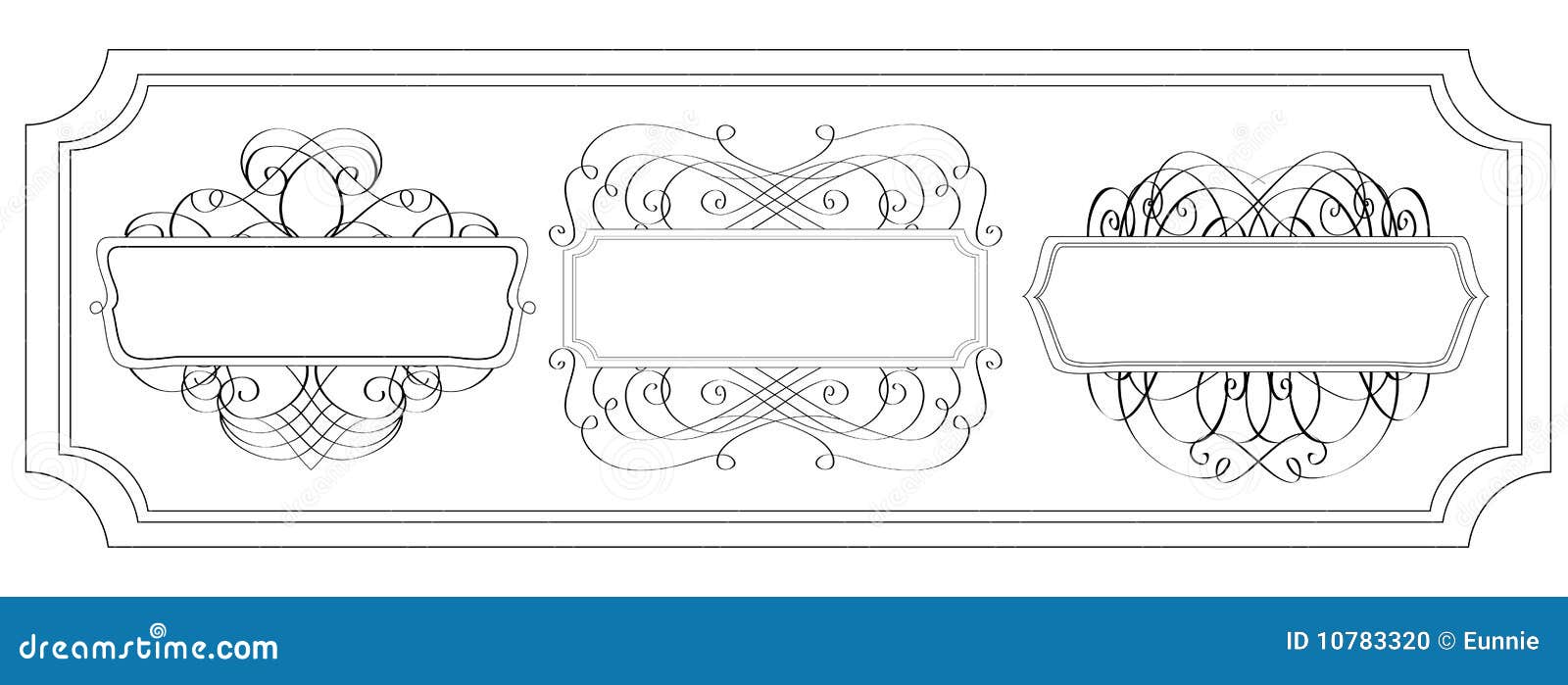 Decorative banners stock illustration. Illustration of beautiful - 10783320