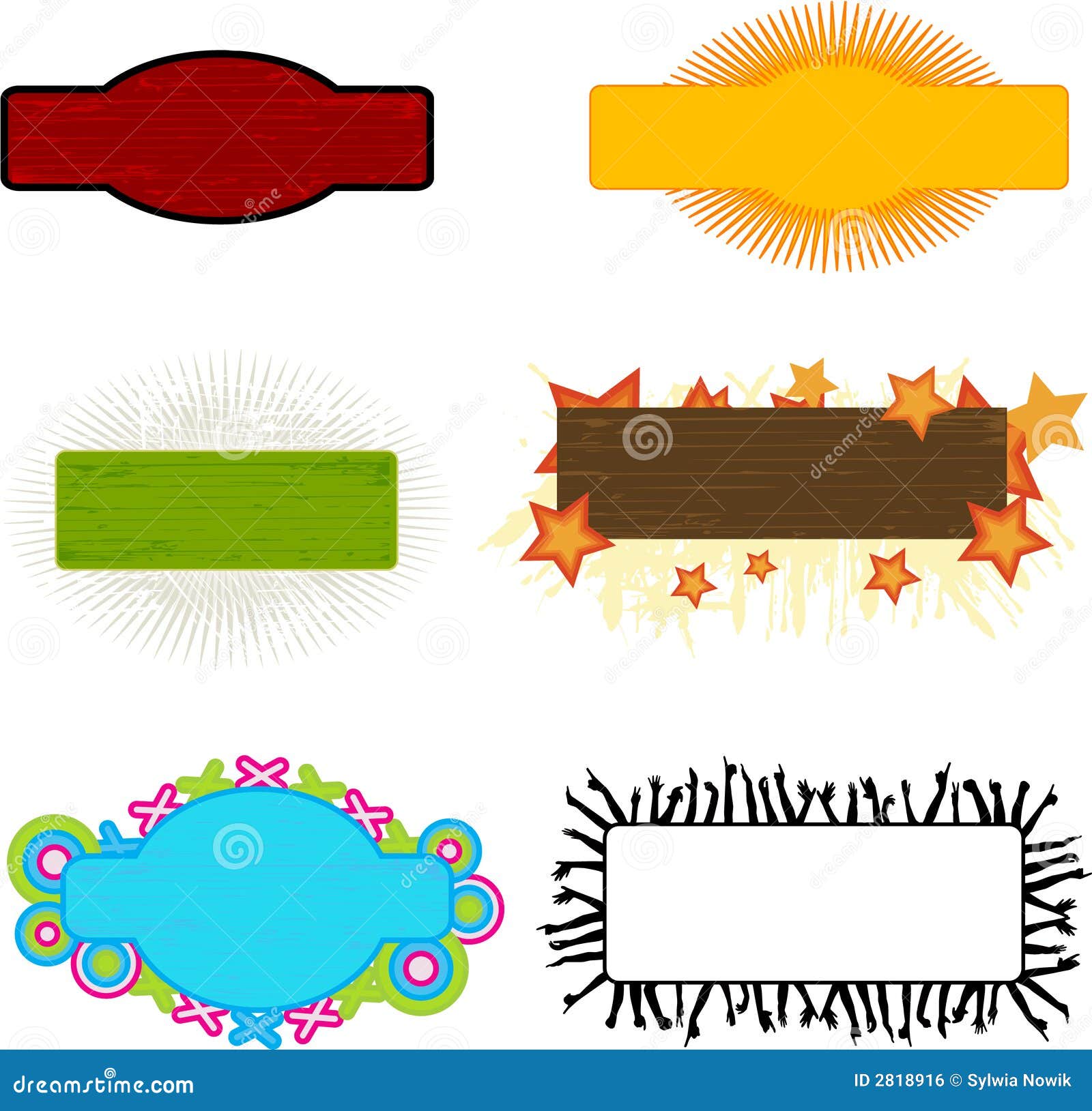 Decorative banners stock vector. Illustration of celebration - 2818916