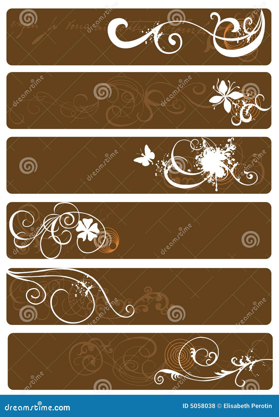 Decorative banners stock vector. Illustration of pattern - 5058038