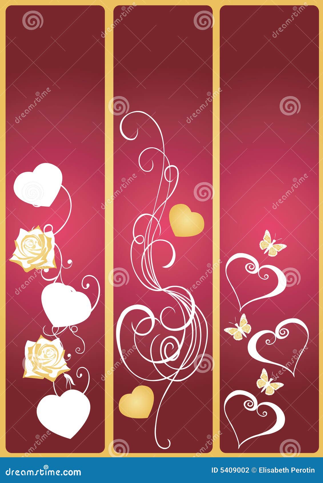 Decorative banners stock vector. Illustration of rose - 5409002