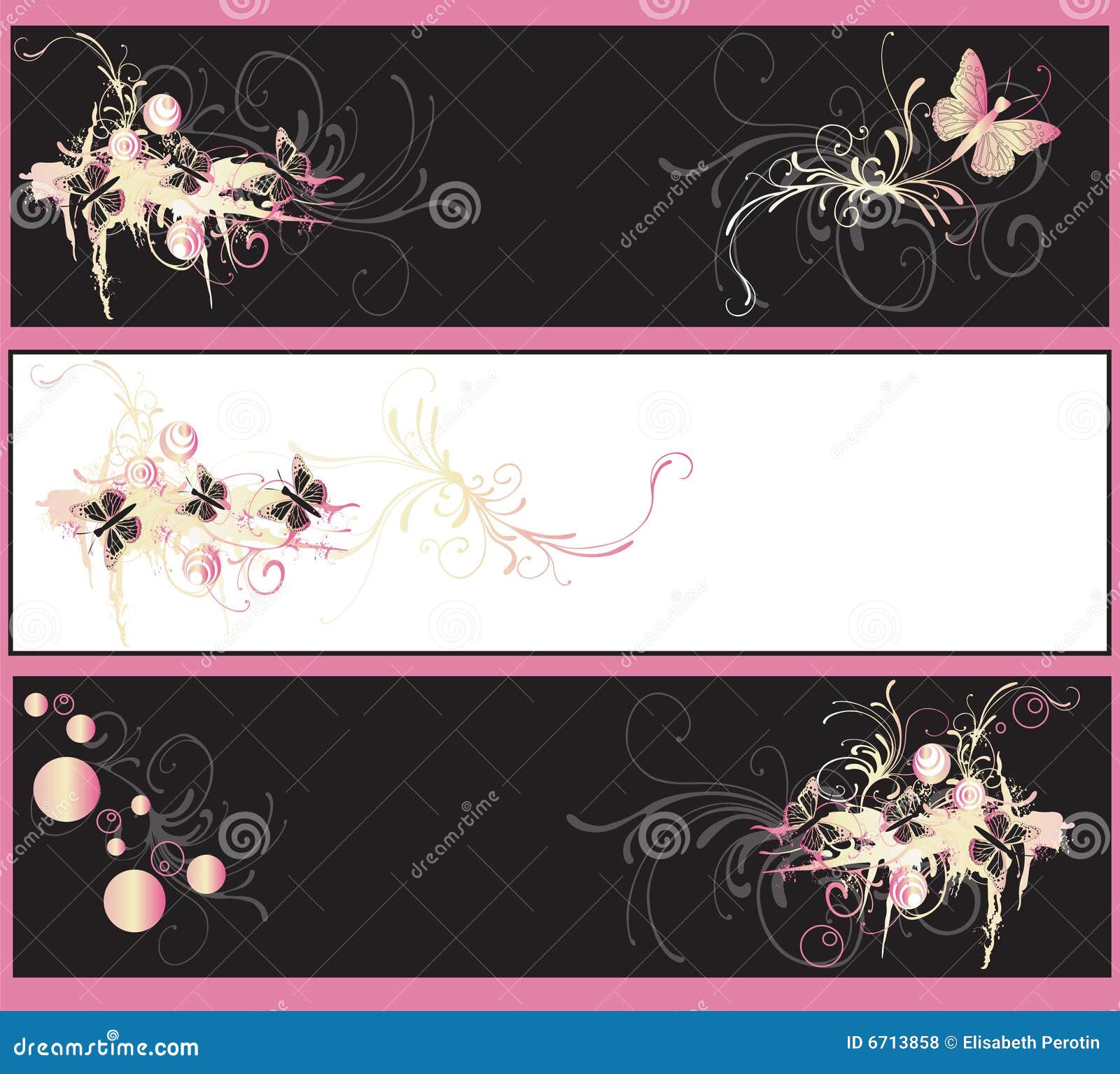 Decorative banners stock vector. Illustration of fancy - 6713858
