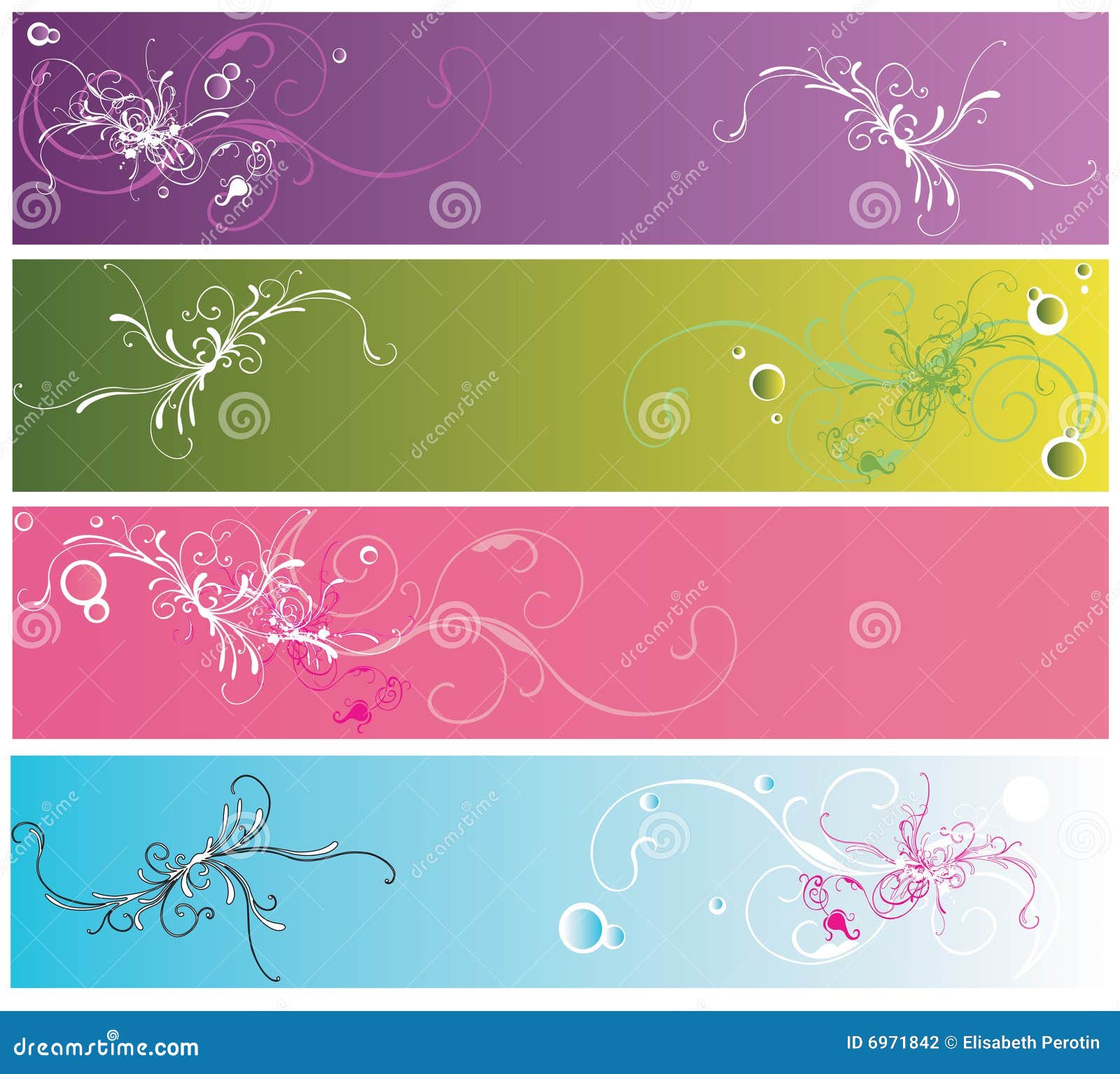 Decorative banners stock vector. Illustration of design - 6971842
