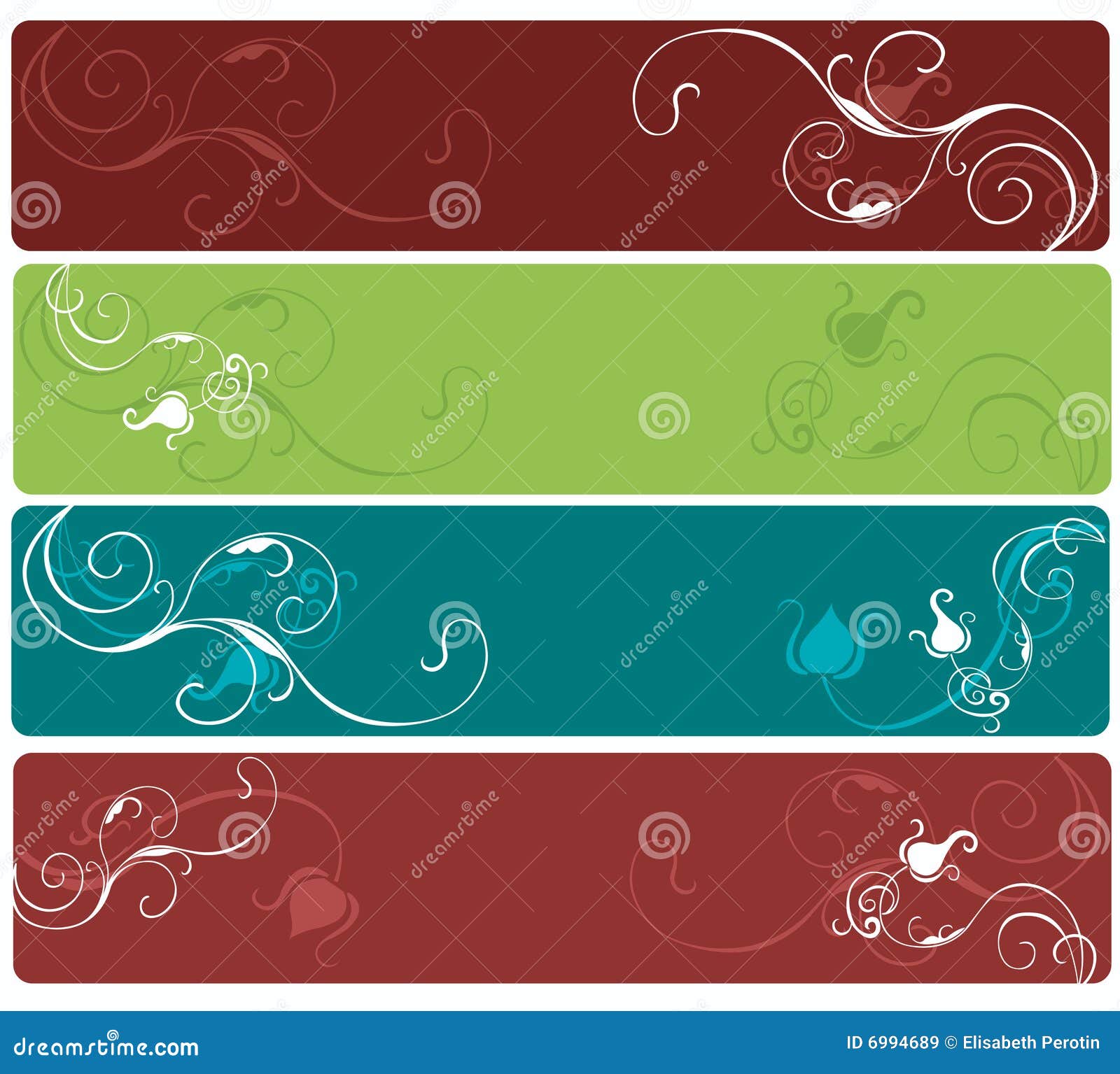 Decorative banners stock vector. Illustration of artistic - 6994689