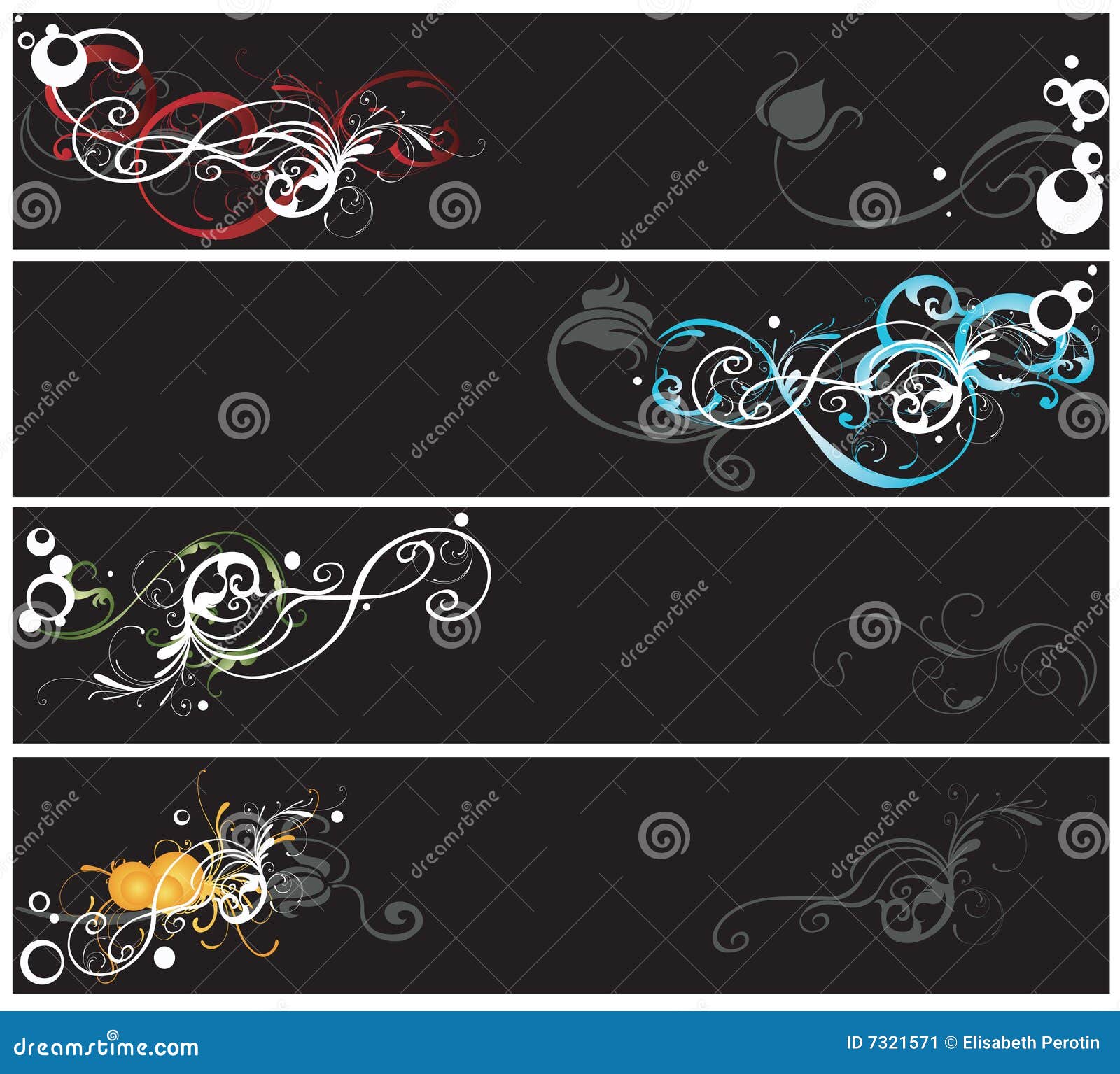 Decorative banners stock vector. Illustration of banner - 7321571