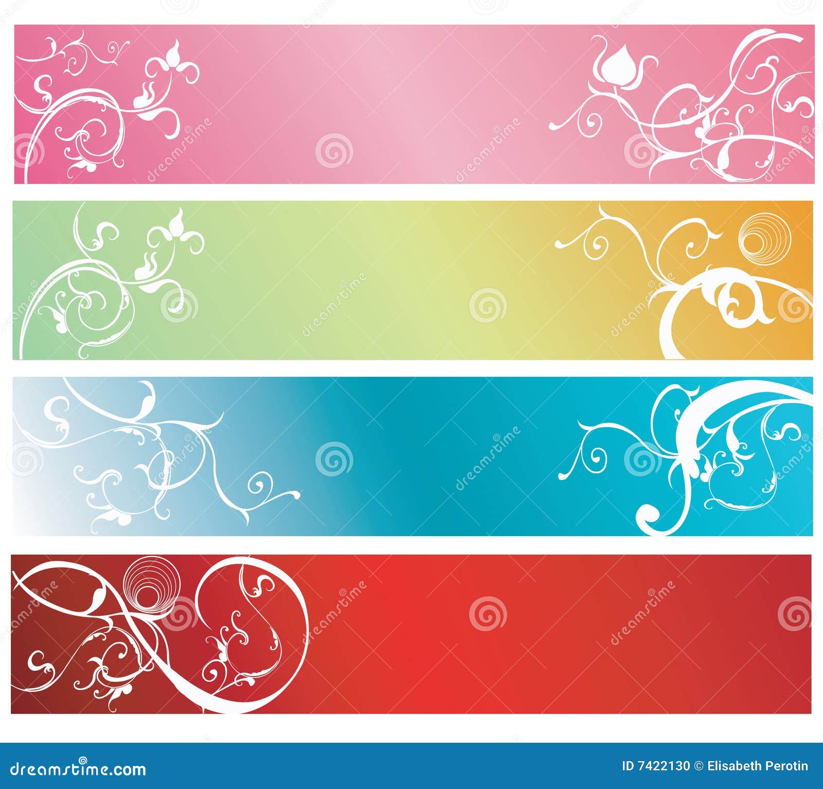 Decorative banners stock vector. Illustration of abstract - 7422130
