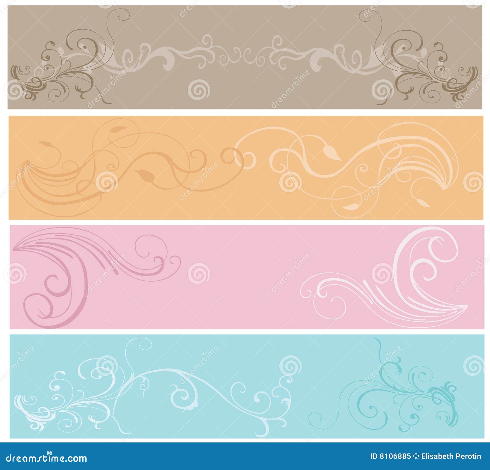 Decorative banners stock vector. Illustration of banner - 8106885