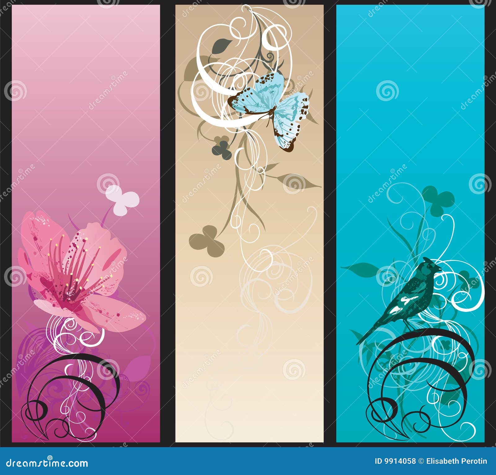 Decorative banners stock vector. Illustration of artistic - 9914058