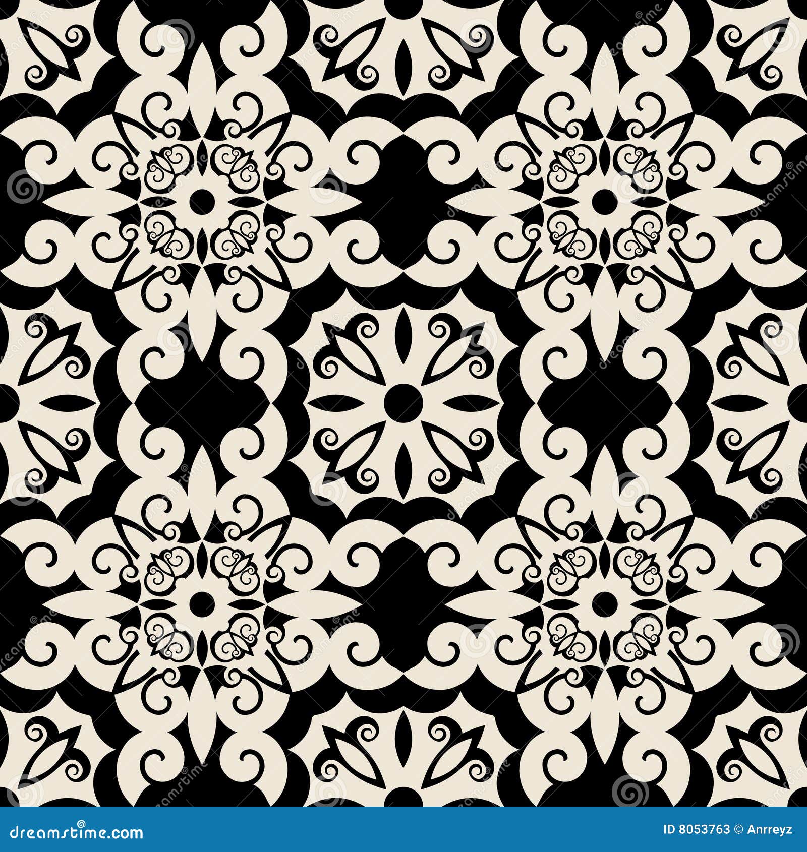 Decorative baroque pattern stock vector. Illustration of patchwork ...