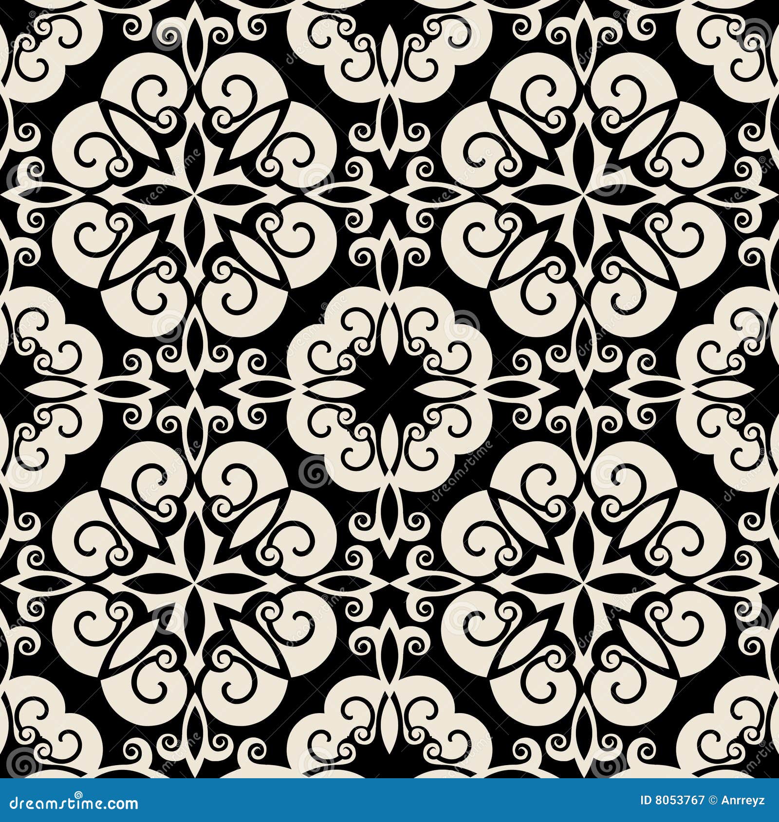 Decorative baroque pattern stock vector. Illustration of beautiful ...