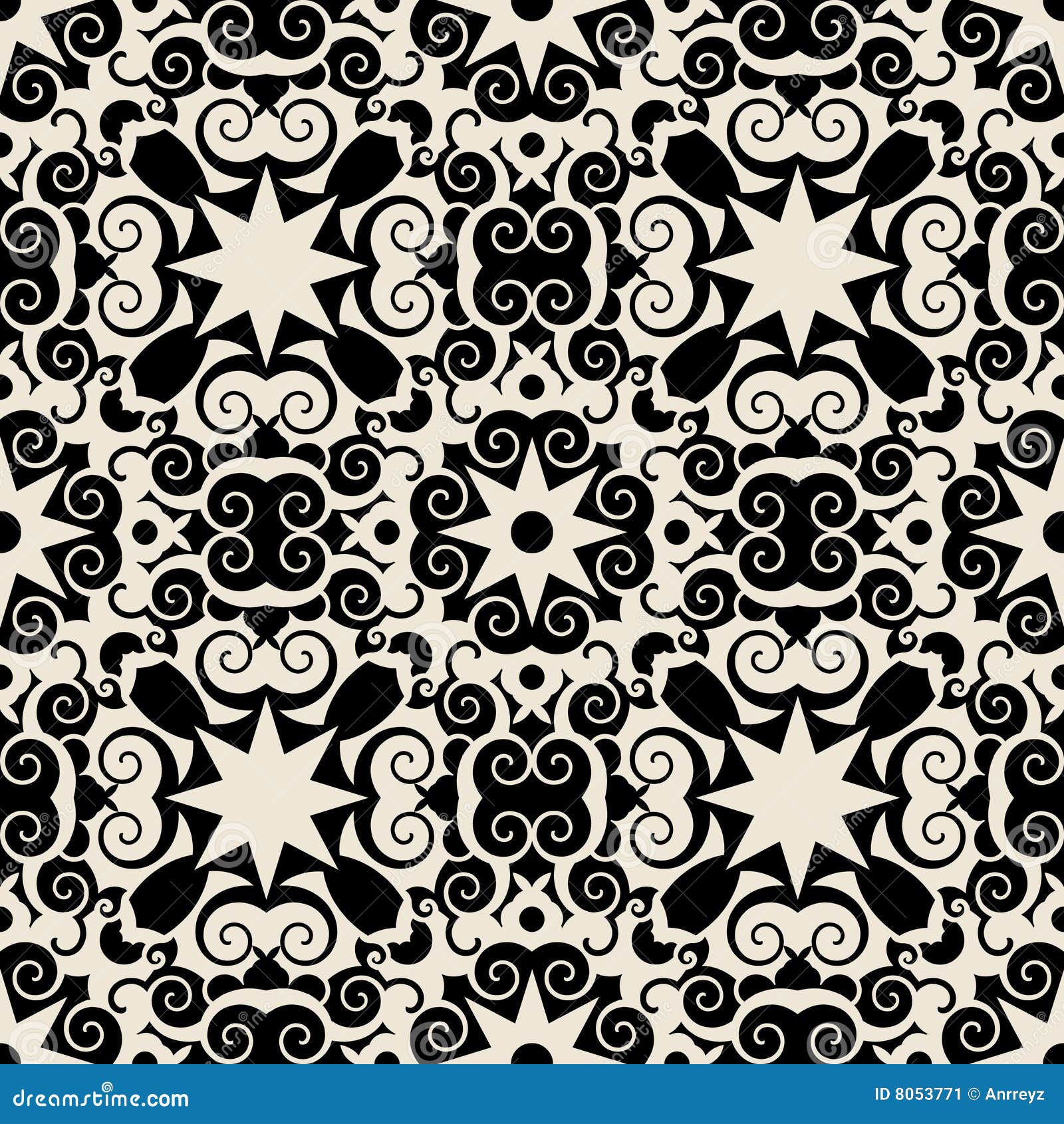 Decorative baroque pattern stock vector. Illustration of beautiful ...