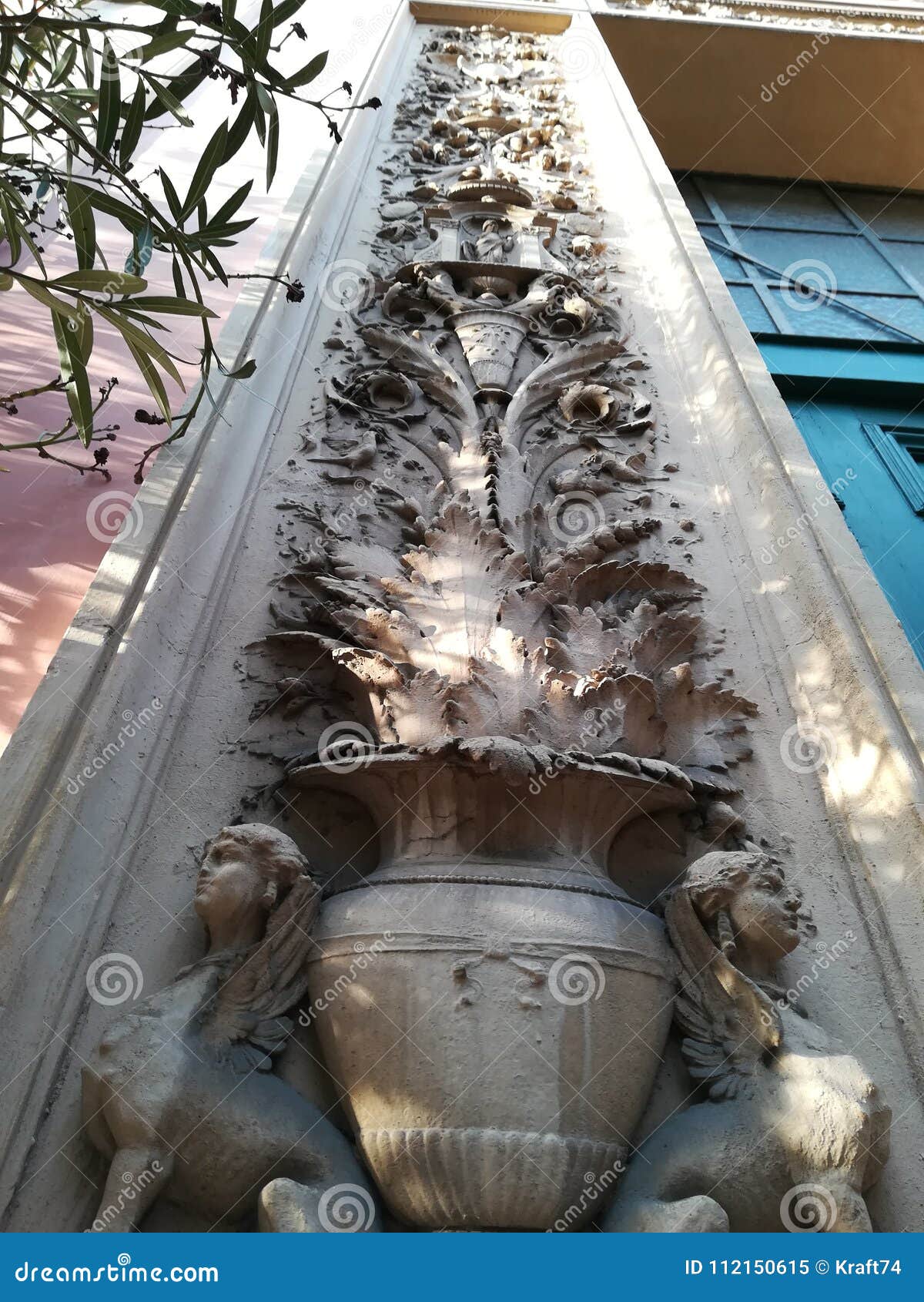 Decorative Bas-relief on the Sun Stock Image - Image of building ...