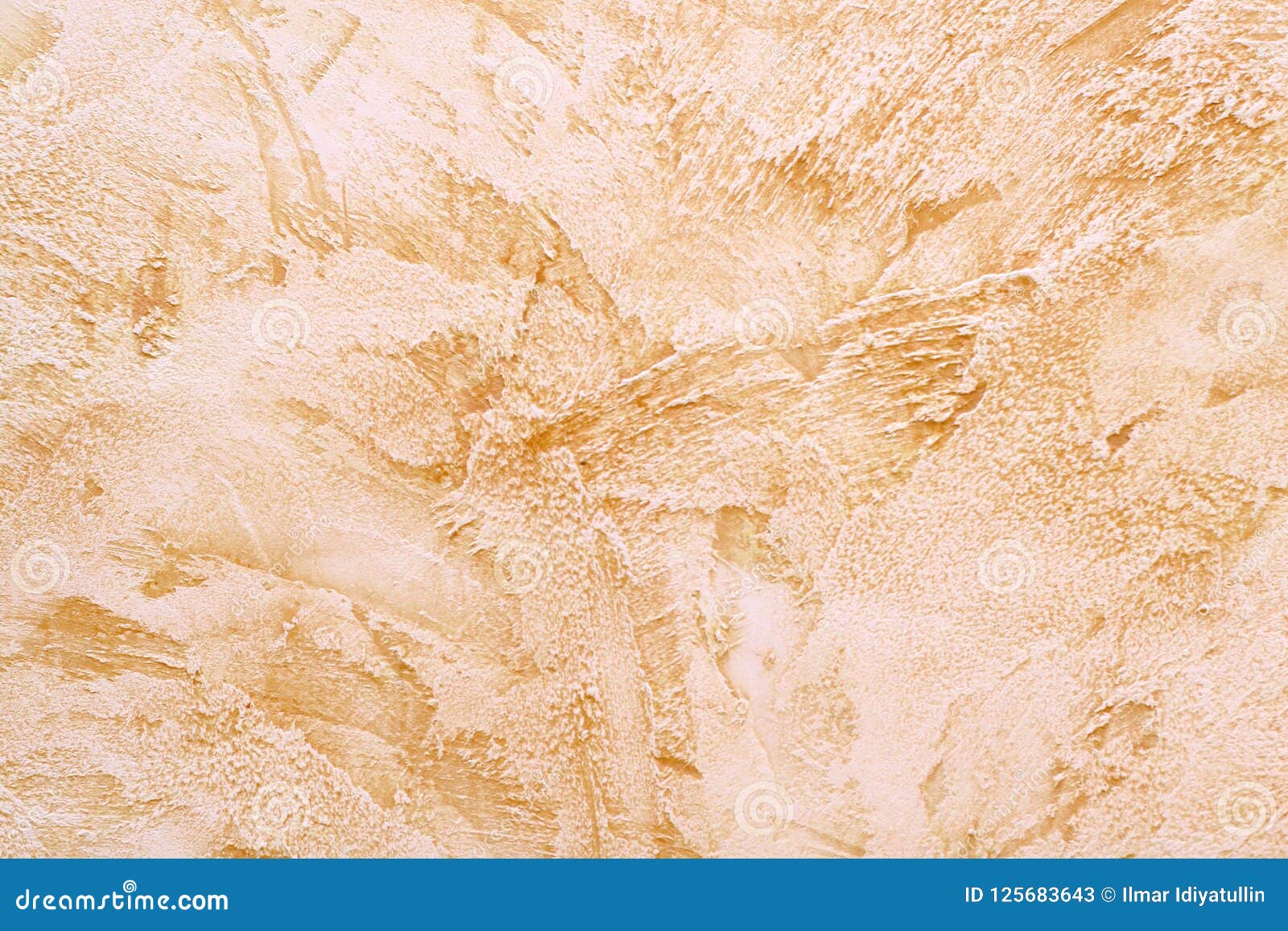 Decorative Beige Plaster on the Wall. Stock Image - Image of color ...