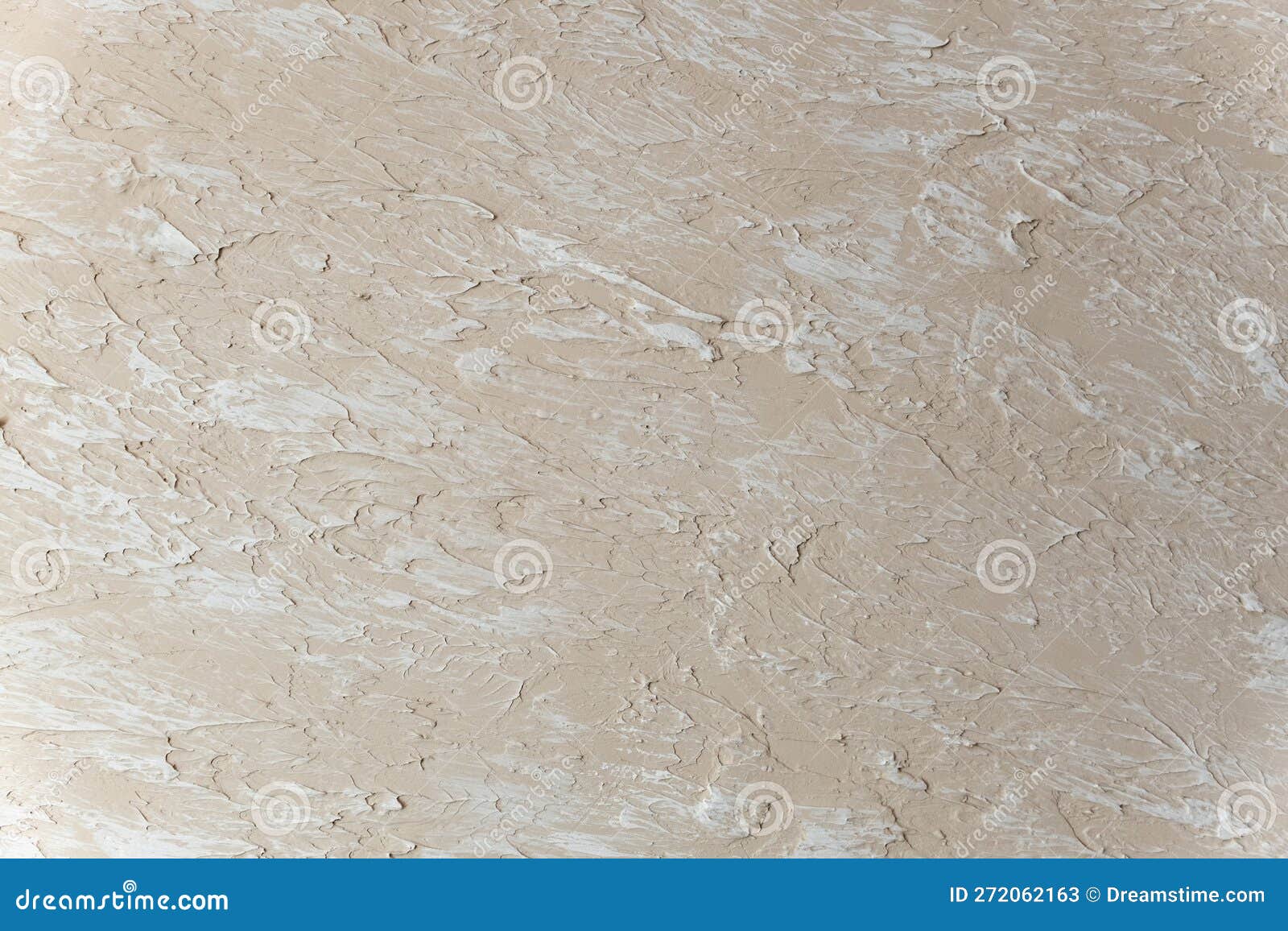 Decorative Beige Putty Sample on the Wall. Decorative Plaster Concrete ...