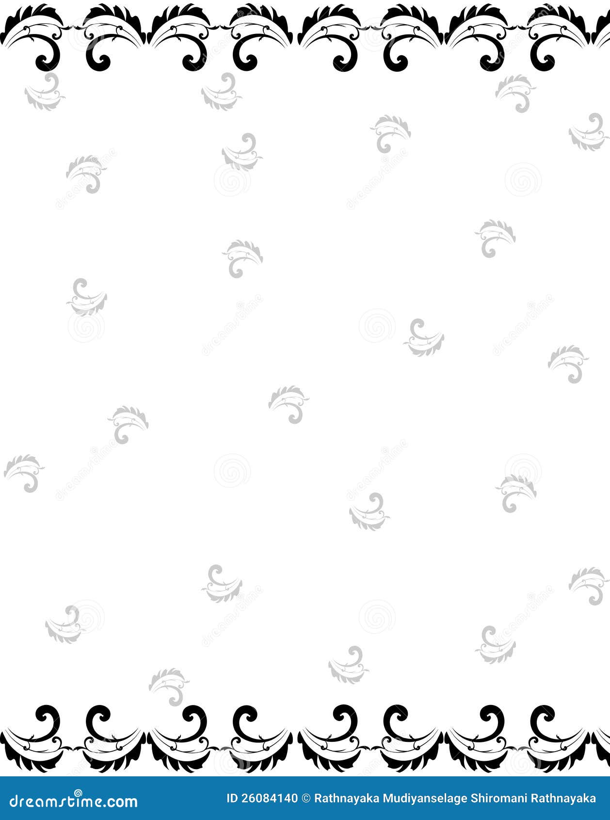 Decorative black border stock illustration. Illustration of wallpaper ...