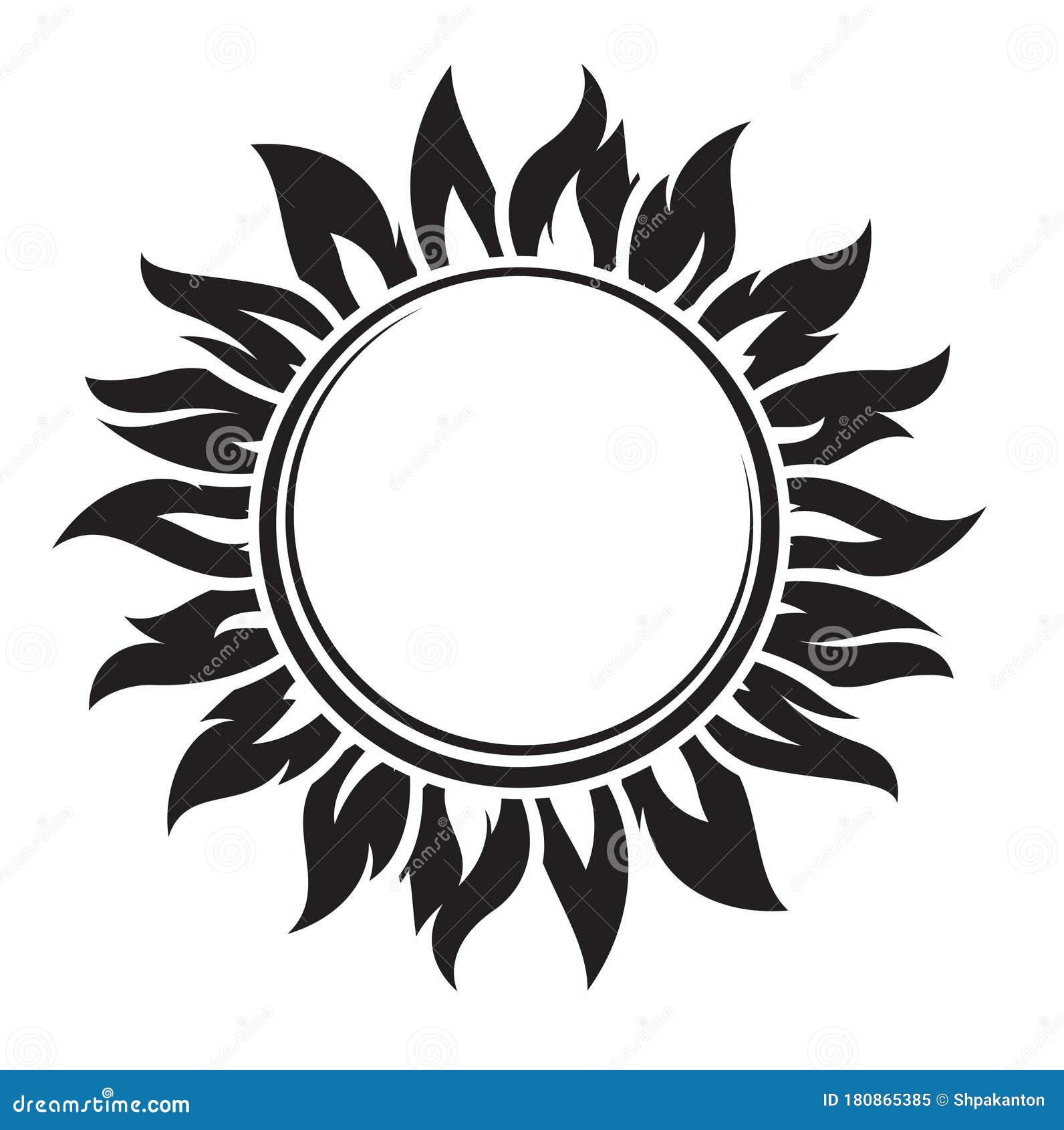Black Sun Vector