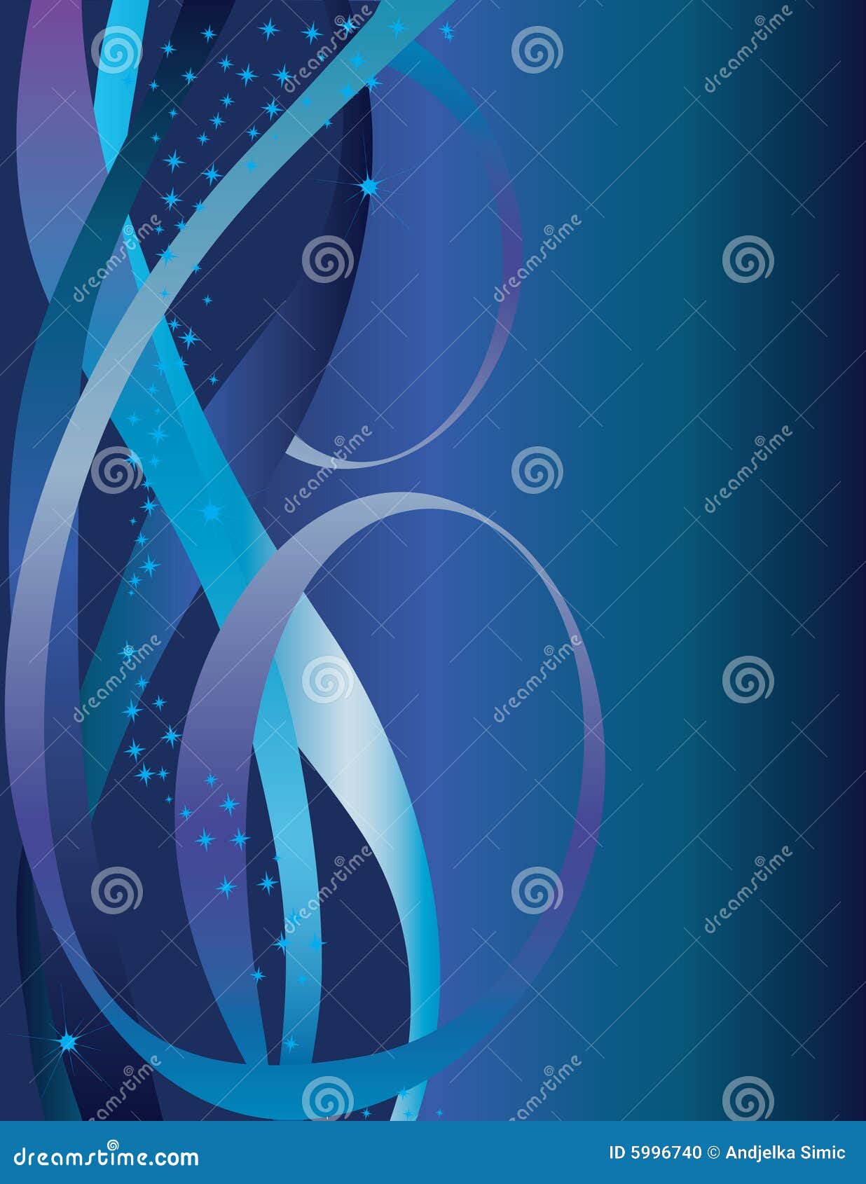 Decorative blue abstract stock vector. Illustration of purple - 5996740