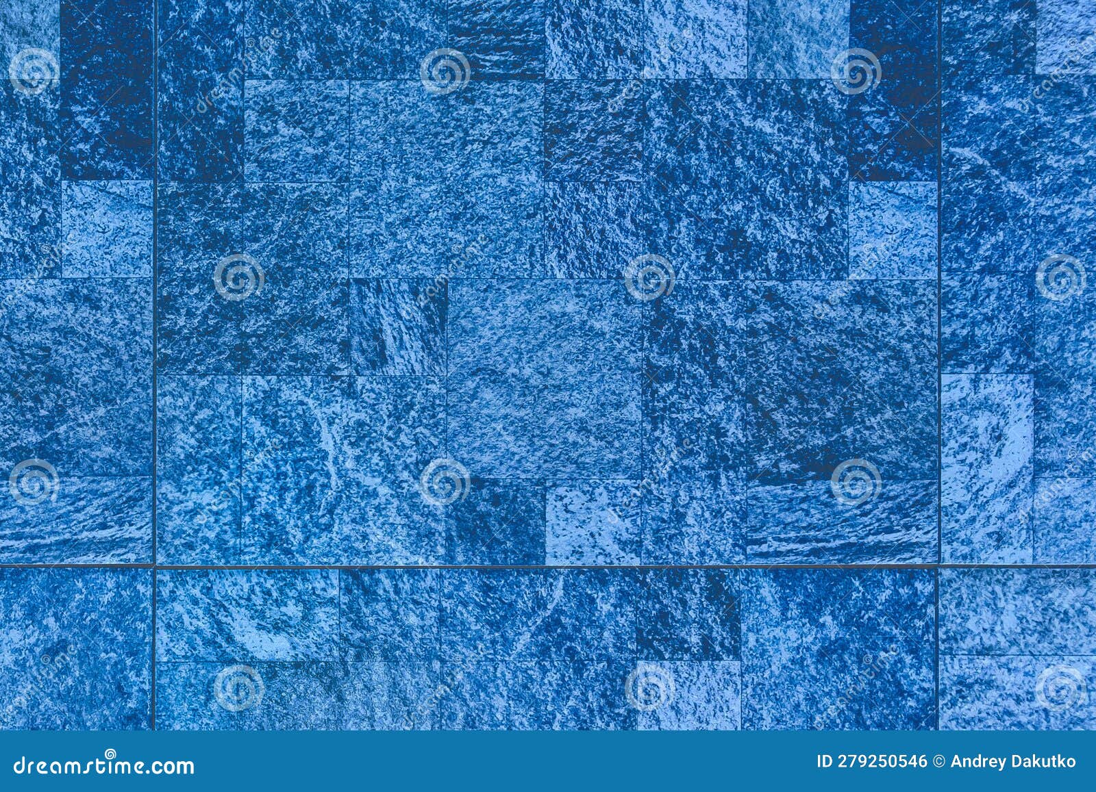 Decorative Blue Checkered Stone Wall Texture Abstract Mosaic Rock ...