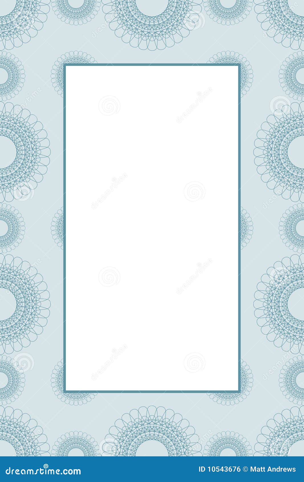 Decorative blue frame stock vector. Illustration of graphic - 10543676